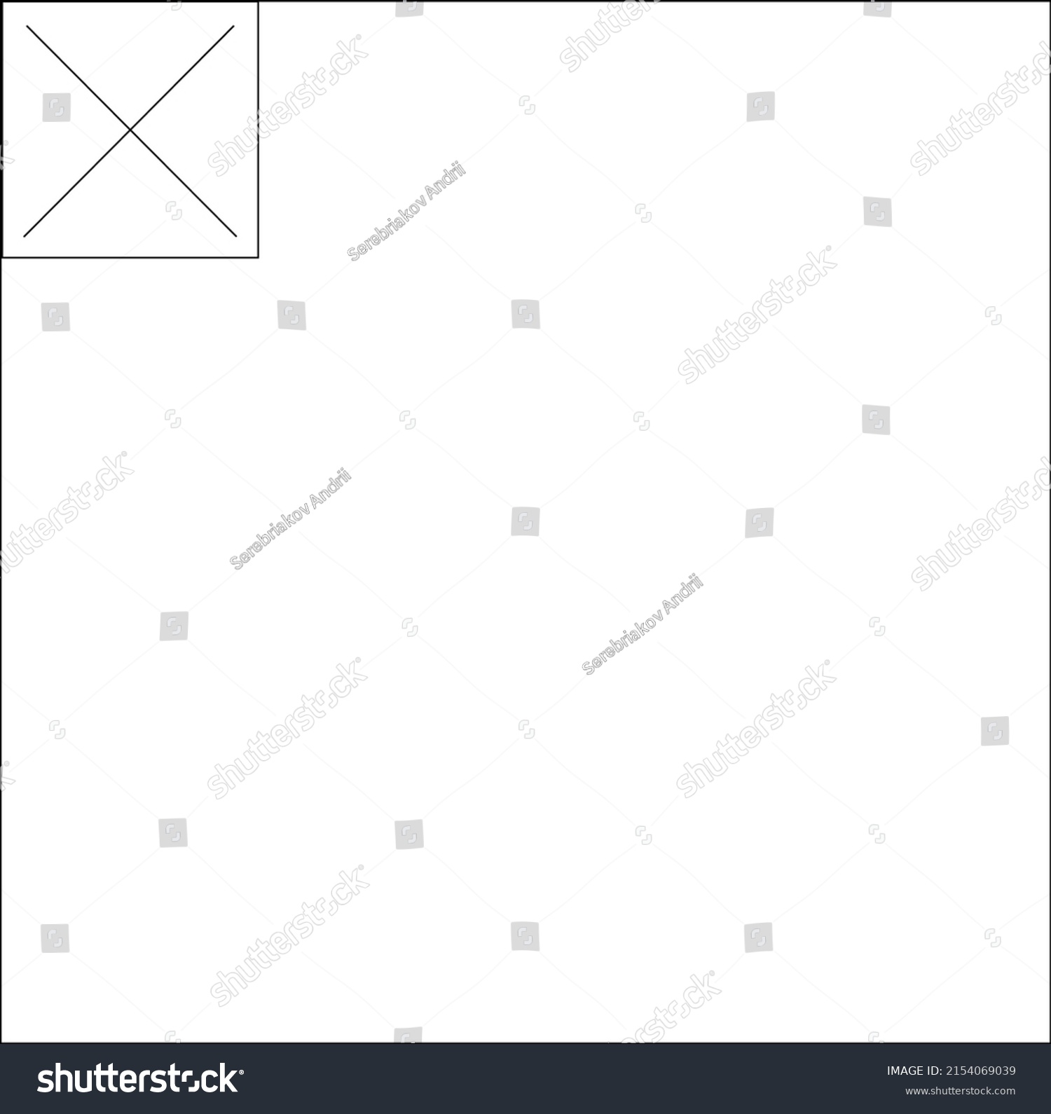 Simple Top Left Corner Square Frame Stock Vector (Royalty Free ...