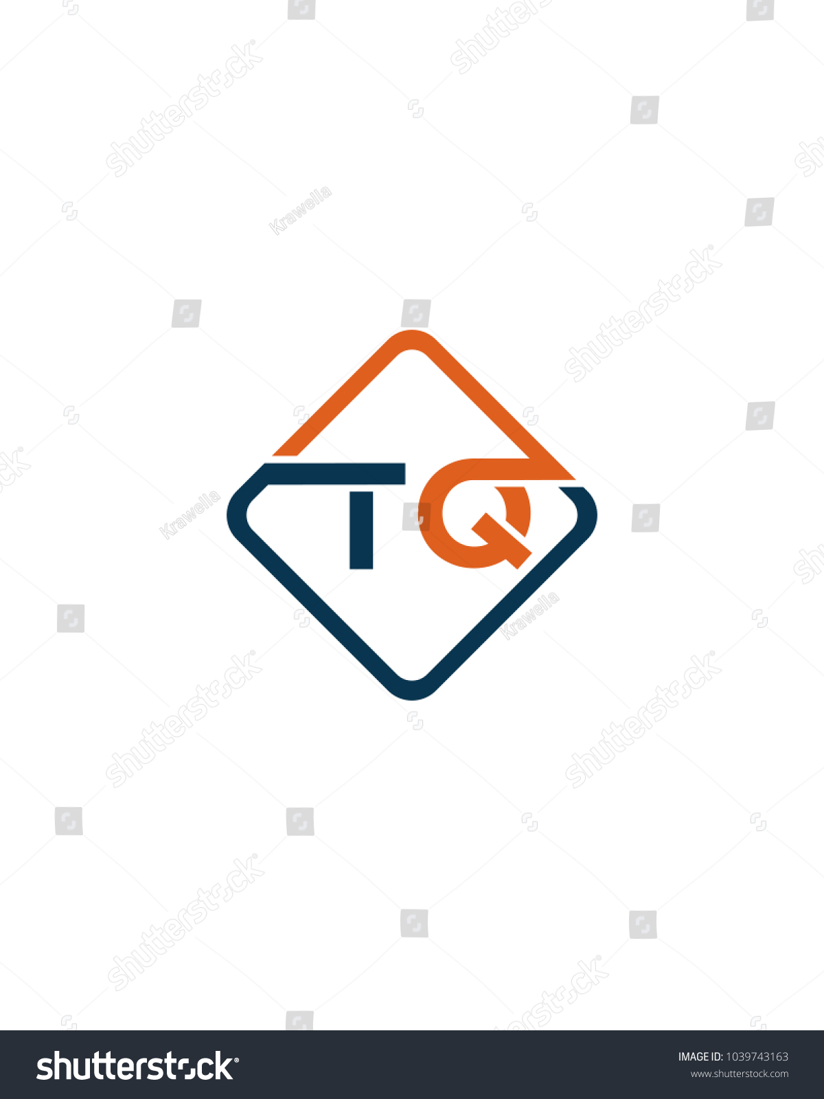 Simple Tq Initial Logo Design Template Stock Vector (Royalty Free ...