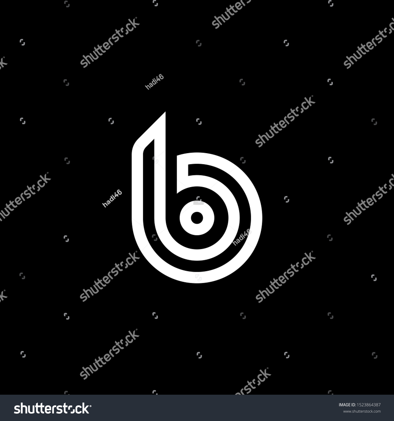 Simple Typography B Line Art Vector: Vector có sẵn (miễn phí bản quyền ...