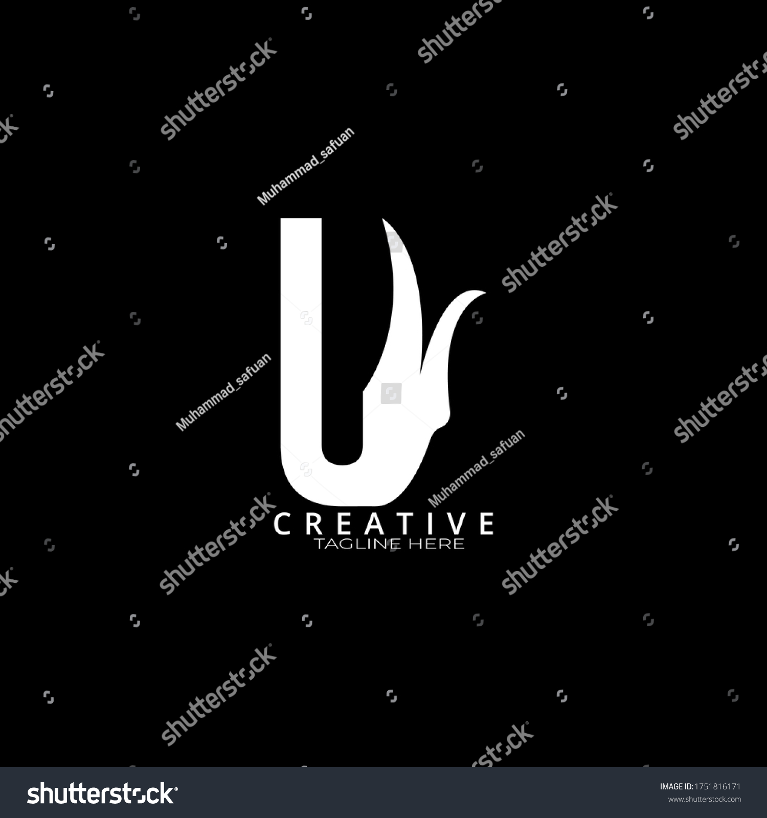 Simple U Letter Logo Design Vector Stock Vector (Royalty Free ...
