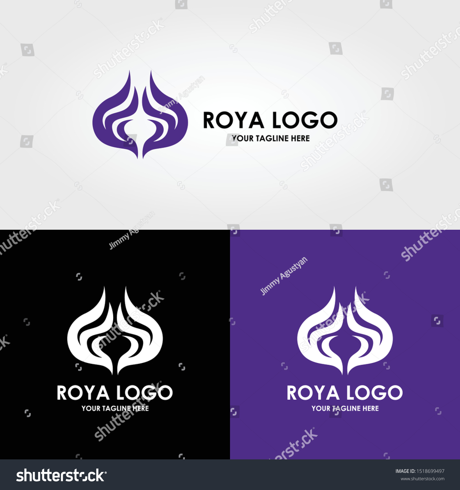 Simple Unique Logo Design 10 Stock Vector (Royalty Free) 1518699497 ...