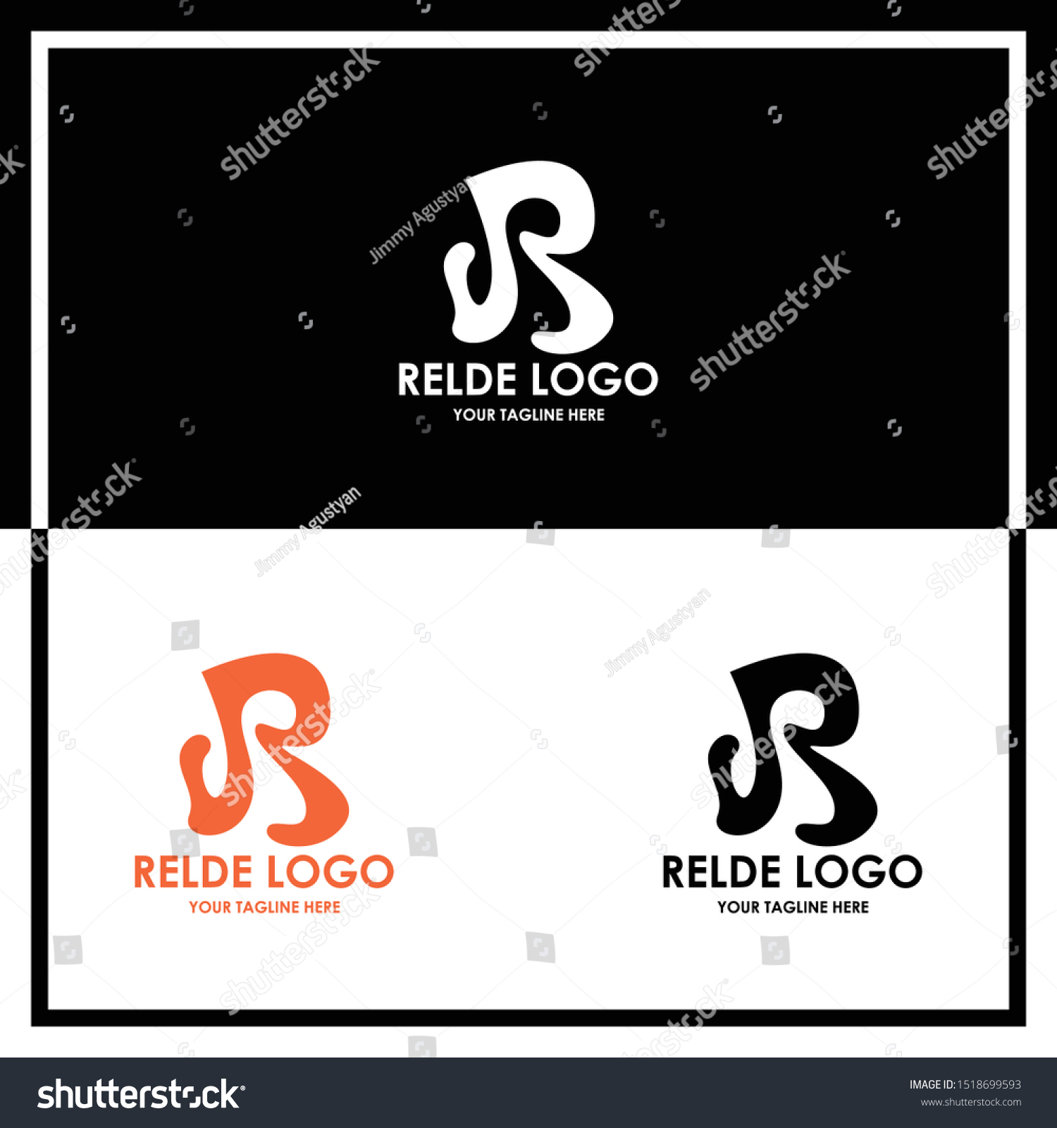 Simple Unique Logo Design 10 Stock Vector (Royalty Free) 1518699593