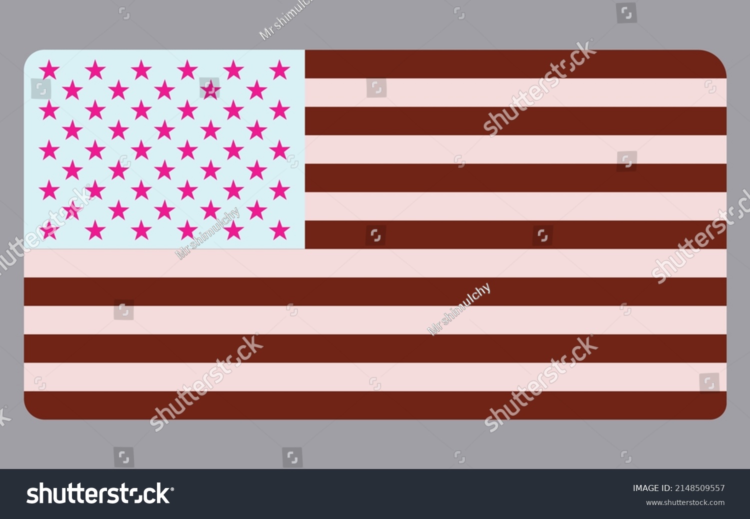Simple Usa Flag Vector Design Resubmit Stock Vector (Royalty Free ...