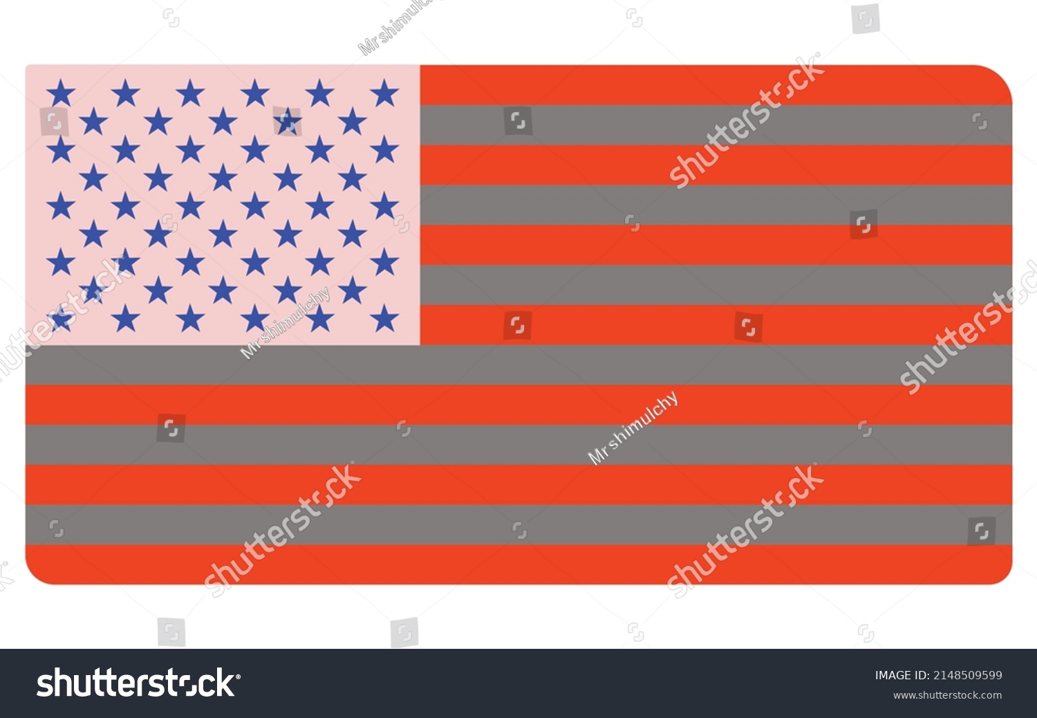 Simple Usa Flag Vector Design Resubmit Stock Vector (Royalty Free ...