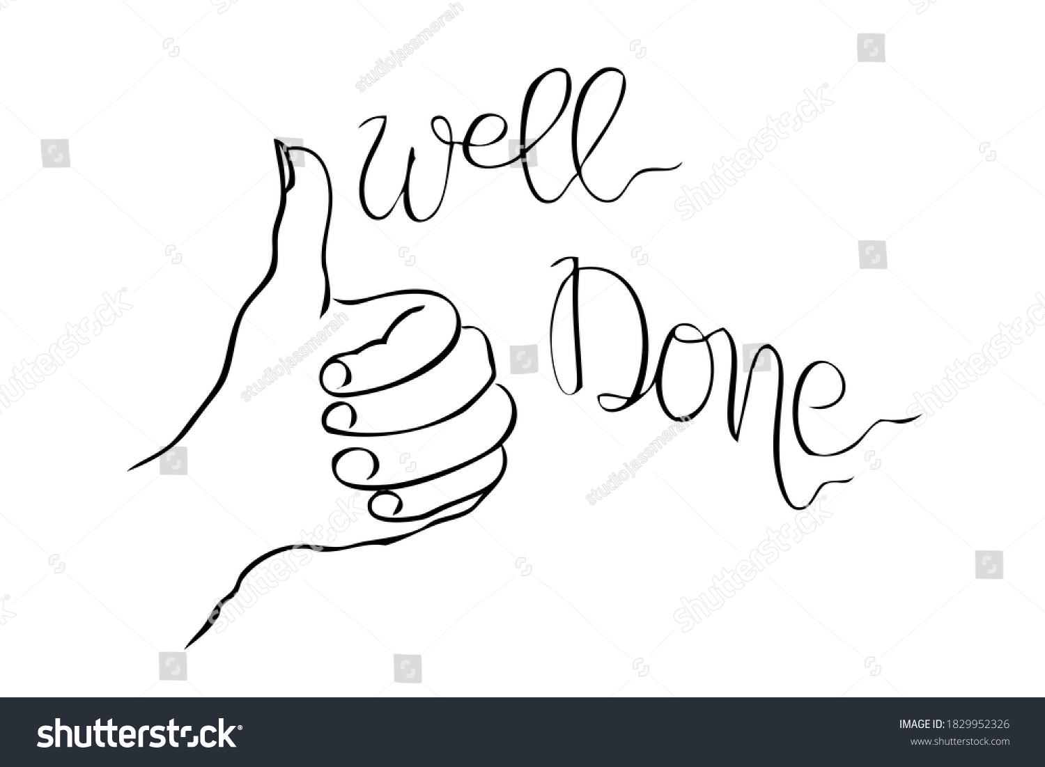 Simple Vector Hand Draw Sketch Lettering Stock Vector (Royalty Free ...