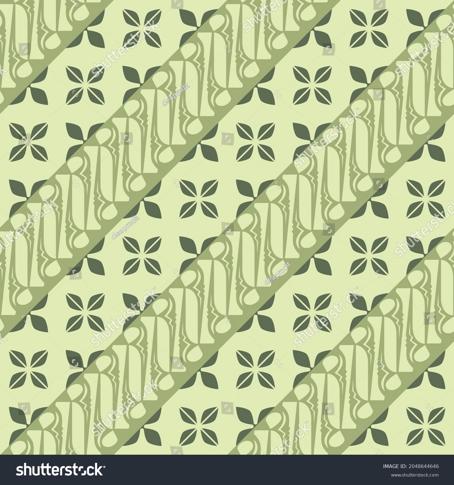 Simple Vector Illustration Batik Letter S Stock Vector (Royalty Free ...