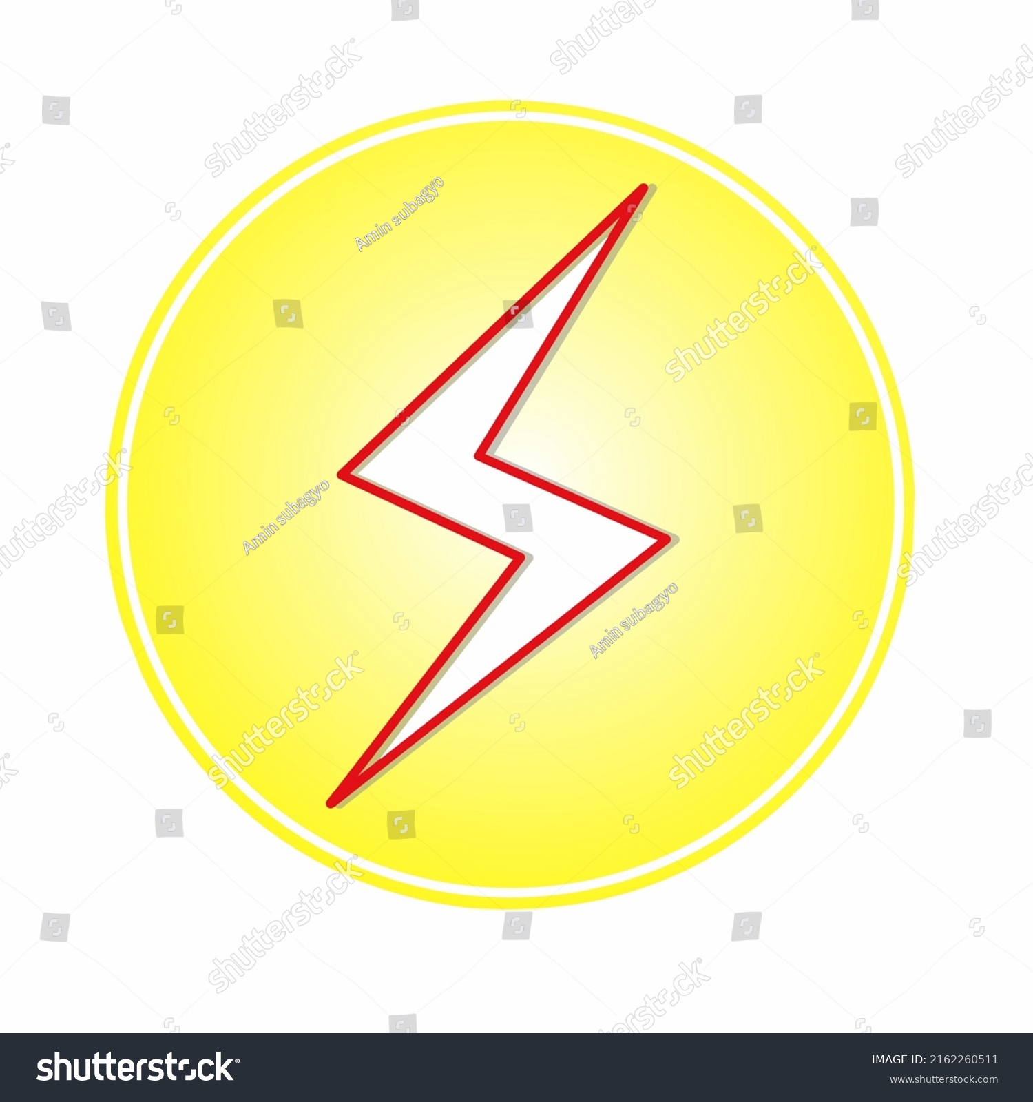 Simple Vector Lightning Lightning Logo Stock Vector (Royalty Free ...