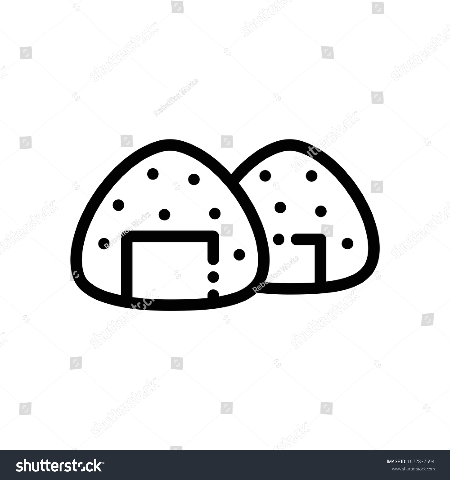2,940 Rice ball icon vector Images, Stock Photos & Vectors | Shutterstock