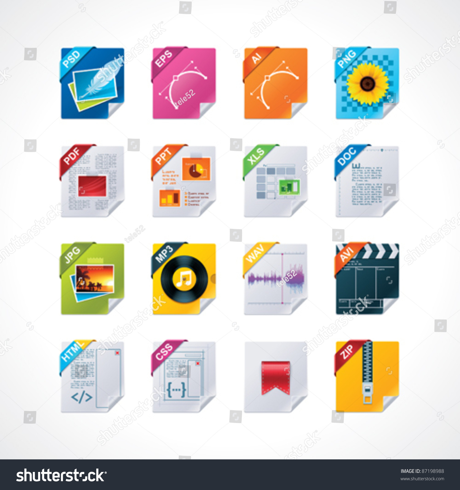 Simple Vector Square File Types Formats Stock Vector (Royalty Free ... Simple Vector Square File Types Formats Stock Vector (Royalty Free ...