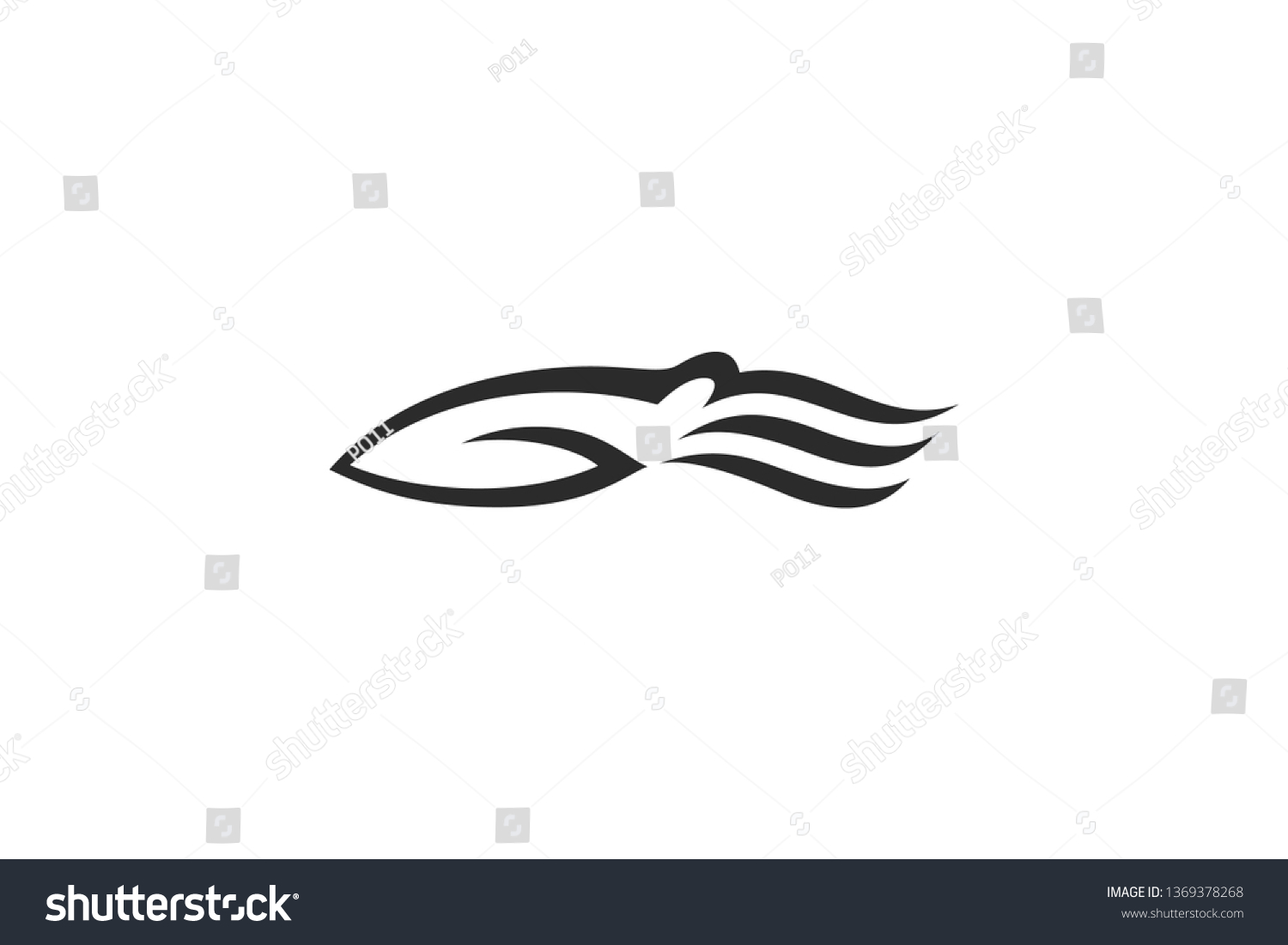 Simple Vector Squid Design Stock Vector (Royalty Free) 1369378268 ...