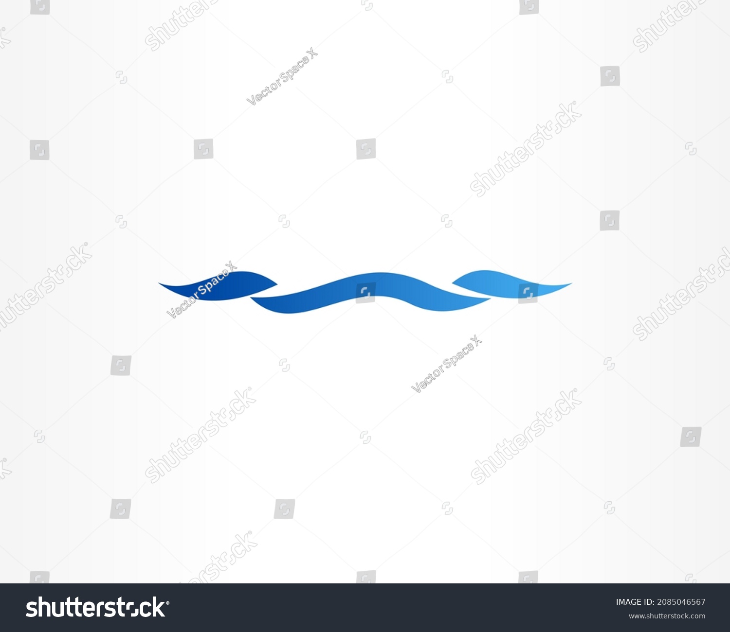 Simple Water Icon Concept Logo Design Stock Vector (Royalty Free ...