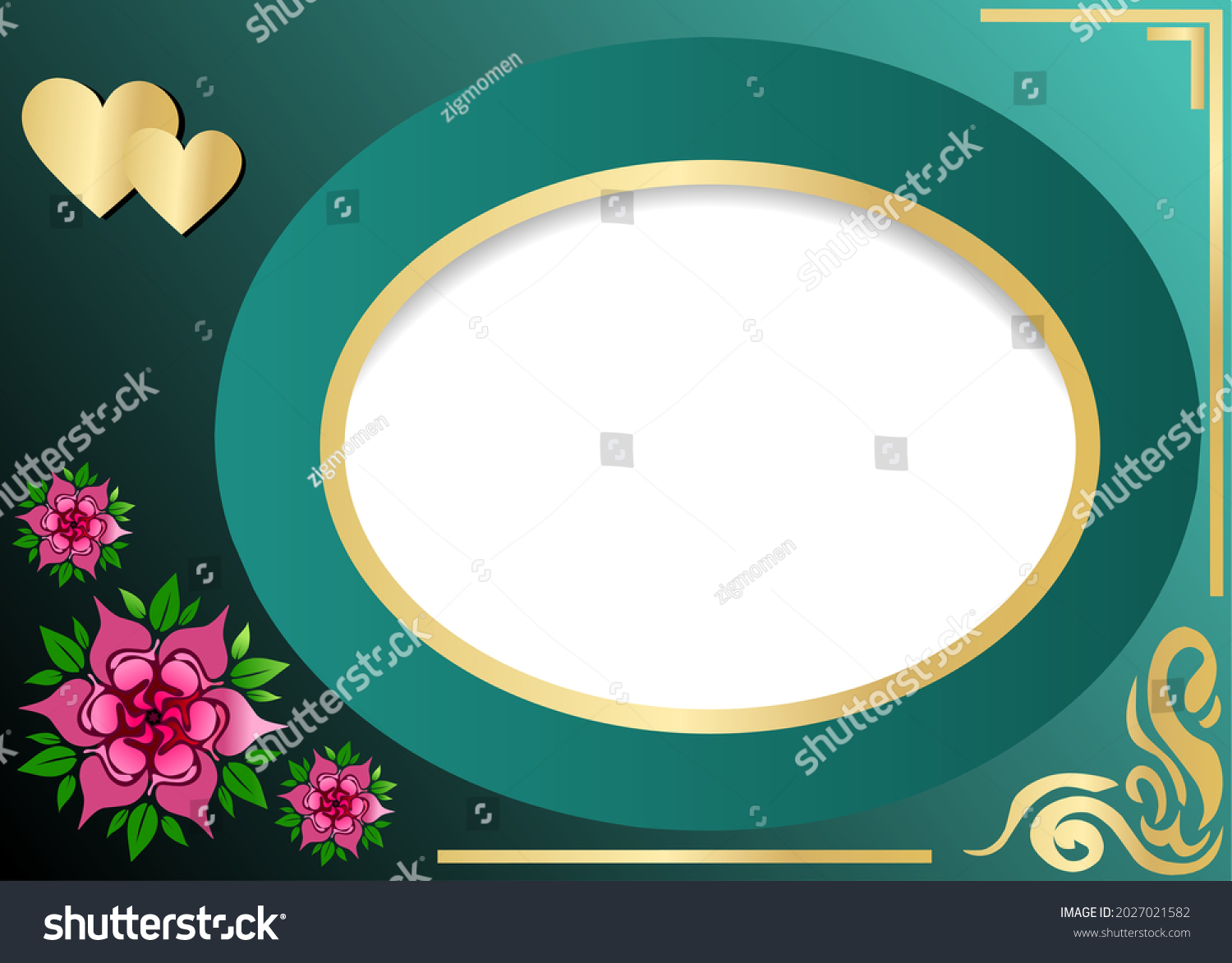 Simple Wedding Invitation Letter Background Template Stock Vector ...