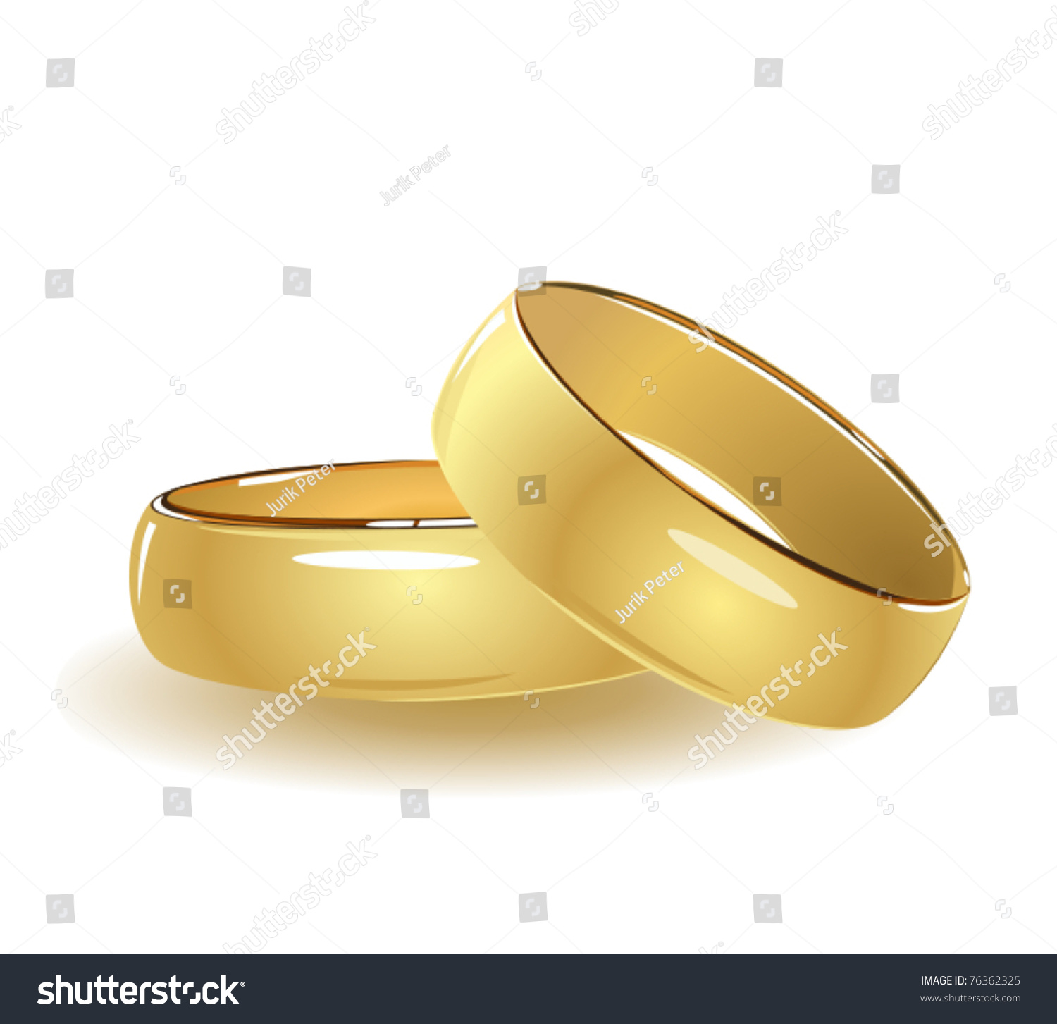 Simple Wedding Rings Stock Vector (Royalty Free) 76362325 | Shutterstock