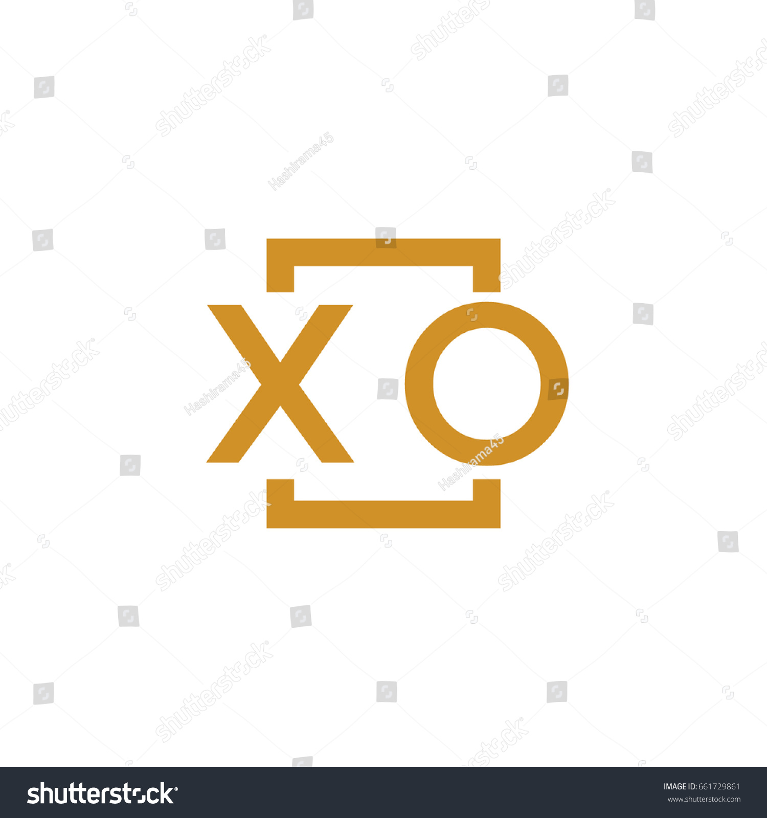 Simple Xo Initial Logo Designs Template Stock Vector (Royalty Free ...