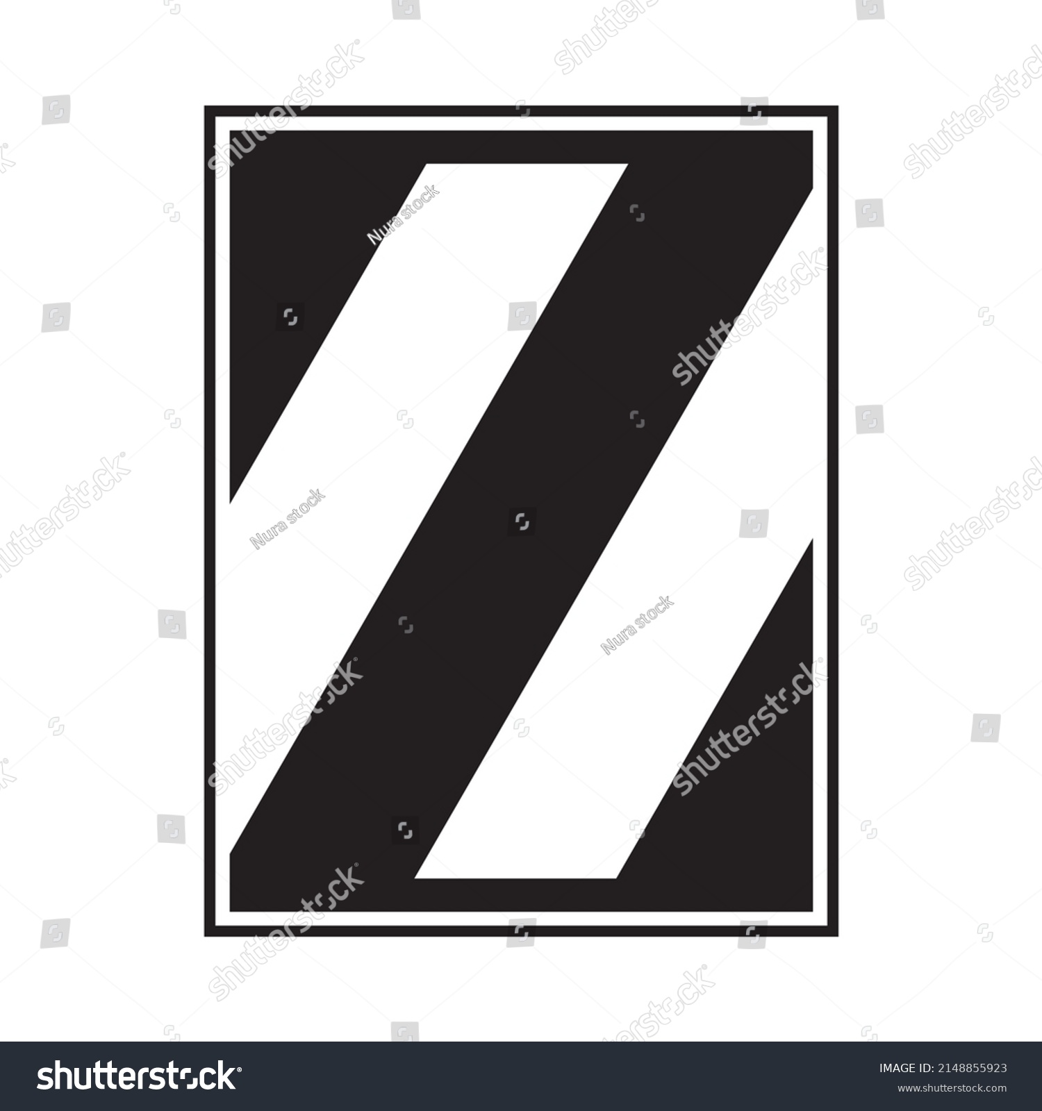 Simple Z Alphabet Vector Design Stock Vector (Royalty Free) 2148855923 ...