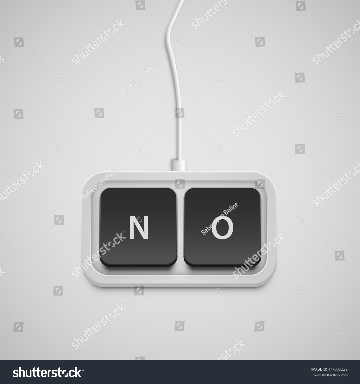 Simplified Keyboard One Word Only Vector Stock Vector (Royalty Free ...