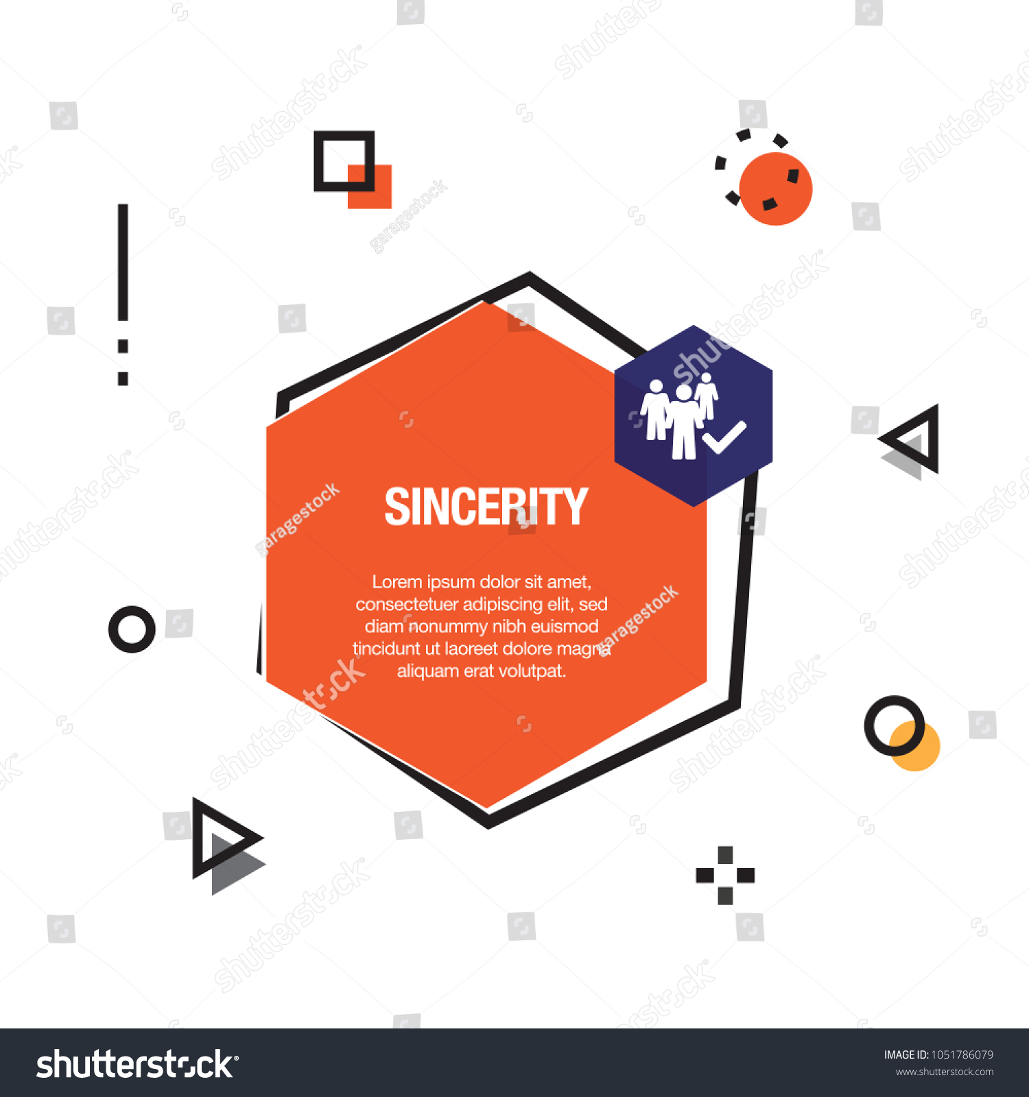 Sincerity Infographic Icon Stock Vector (Royalty Free) 1051786079