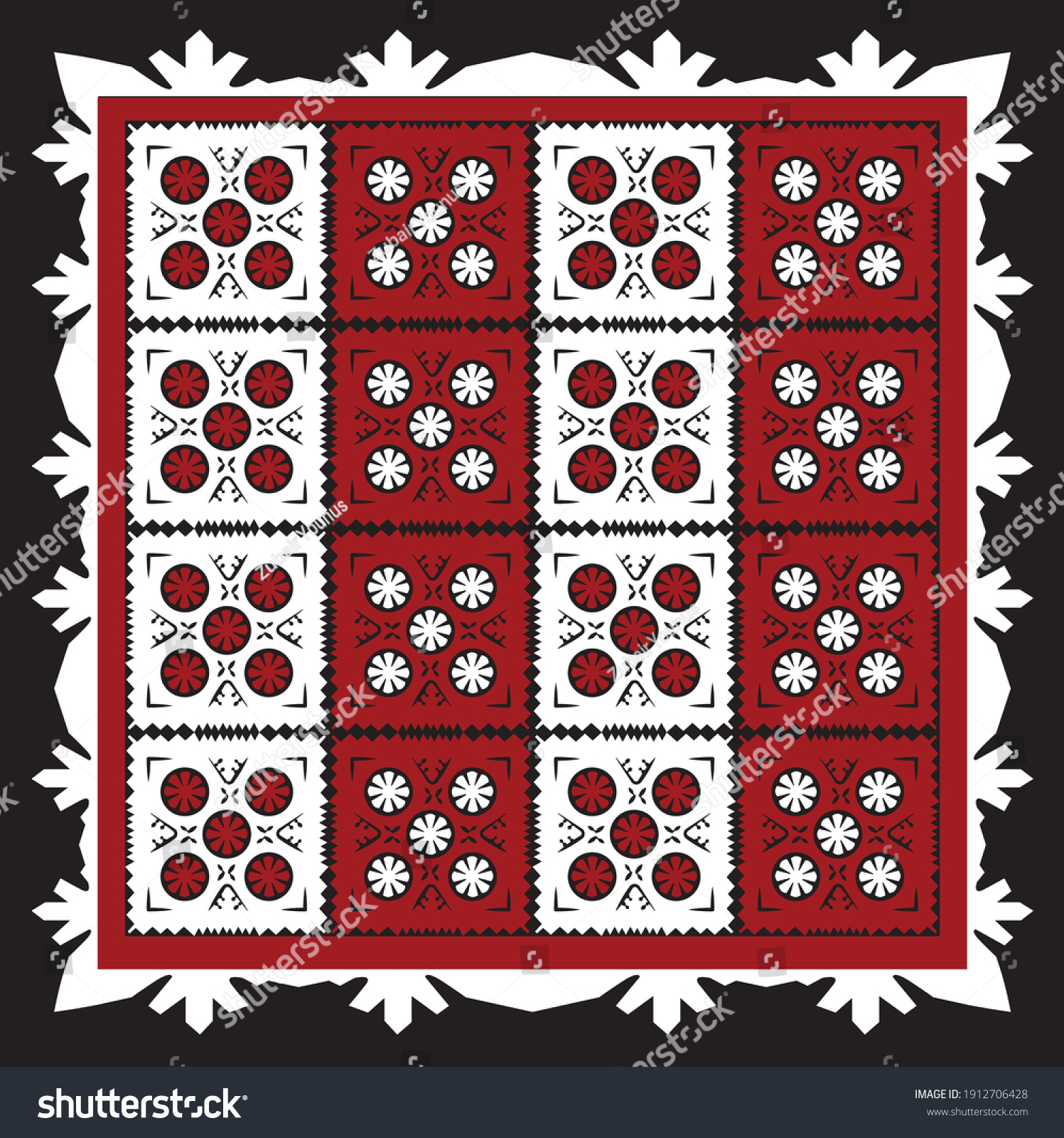 Sindhi Handi Craft Work Sindhi Art Stock Vector (Royalty Free ...
