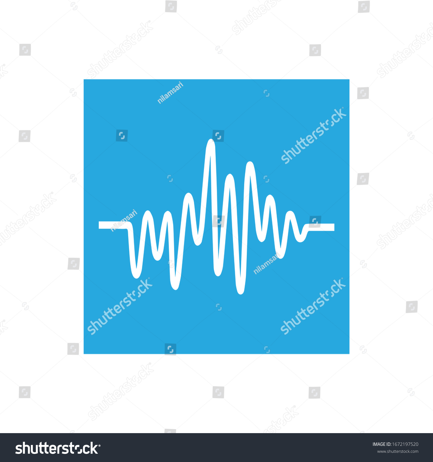 Sine Wave Icon Vector Logo Stock Vector (Royalty Free) 1672197520 ...