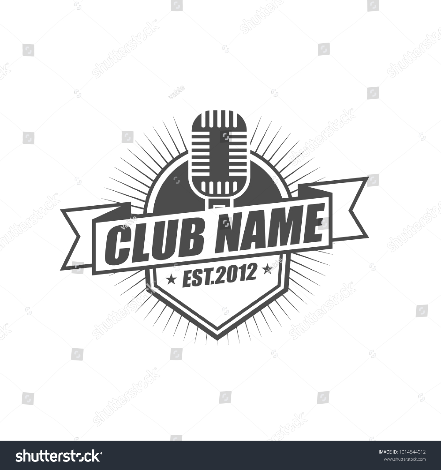 Singing Club Logo Template Stock Vector (Royalty Free) 1014544012 ...