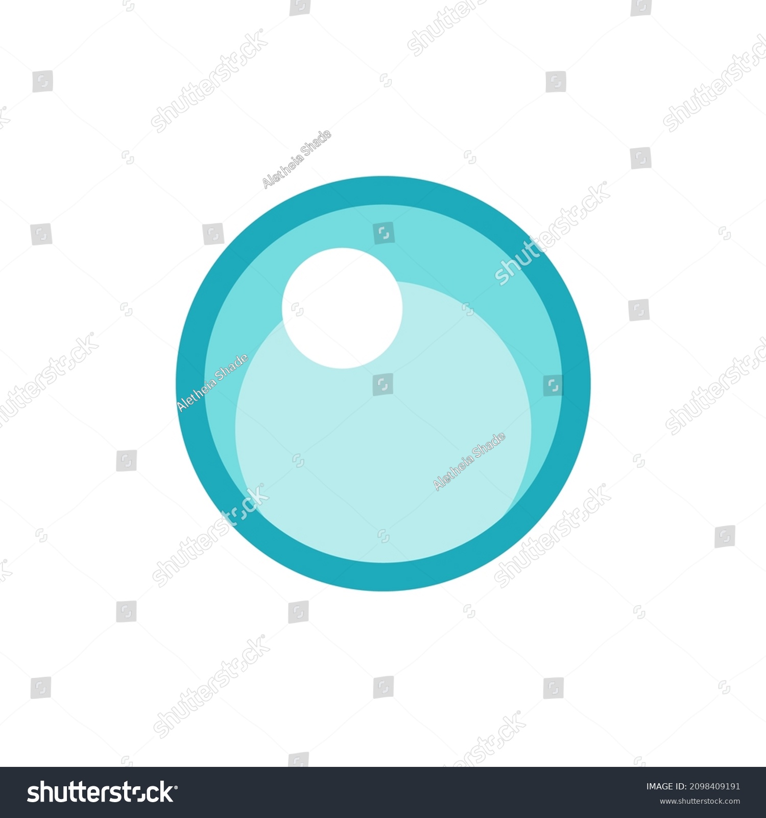 Single Bubble Cartoon Vector Illustration Clipart Stock Vector (Royalty ...