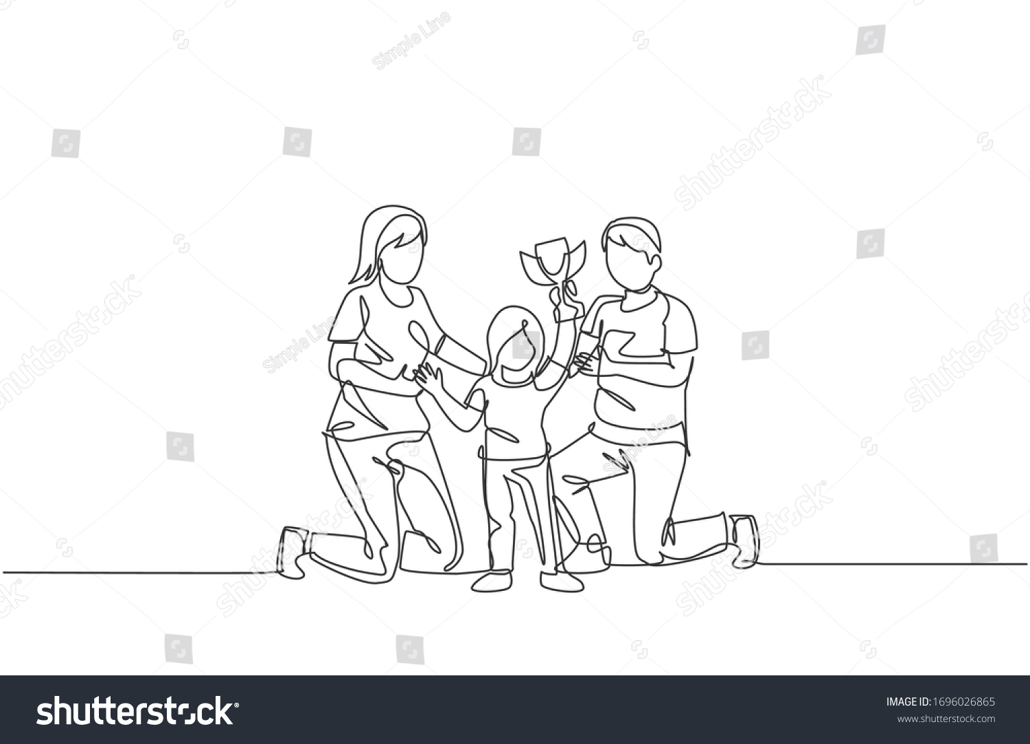 Single Continuous Line Drawing Little Girl: Vector có sẵn (miễn phí bản ... Single Continuous Line Drawing Little Girl: Vector có sẵn (miễn phí bản ...
