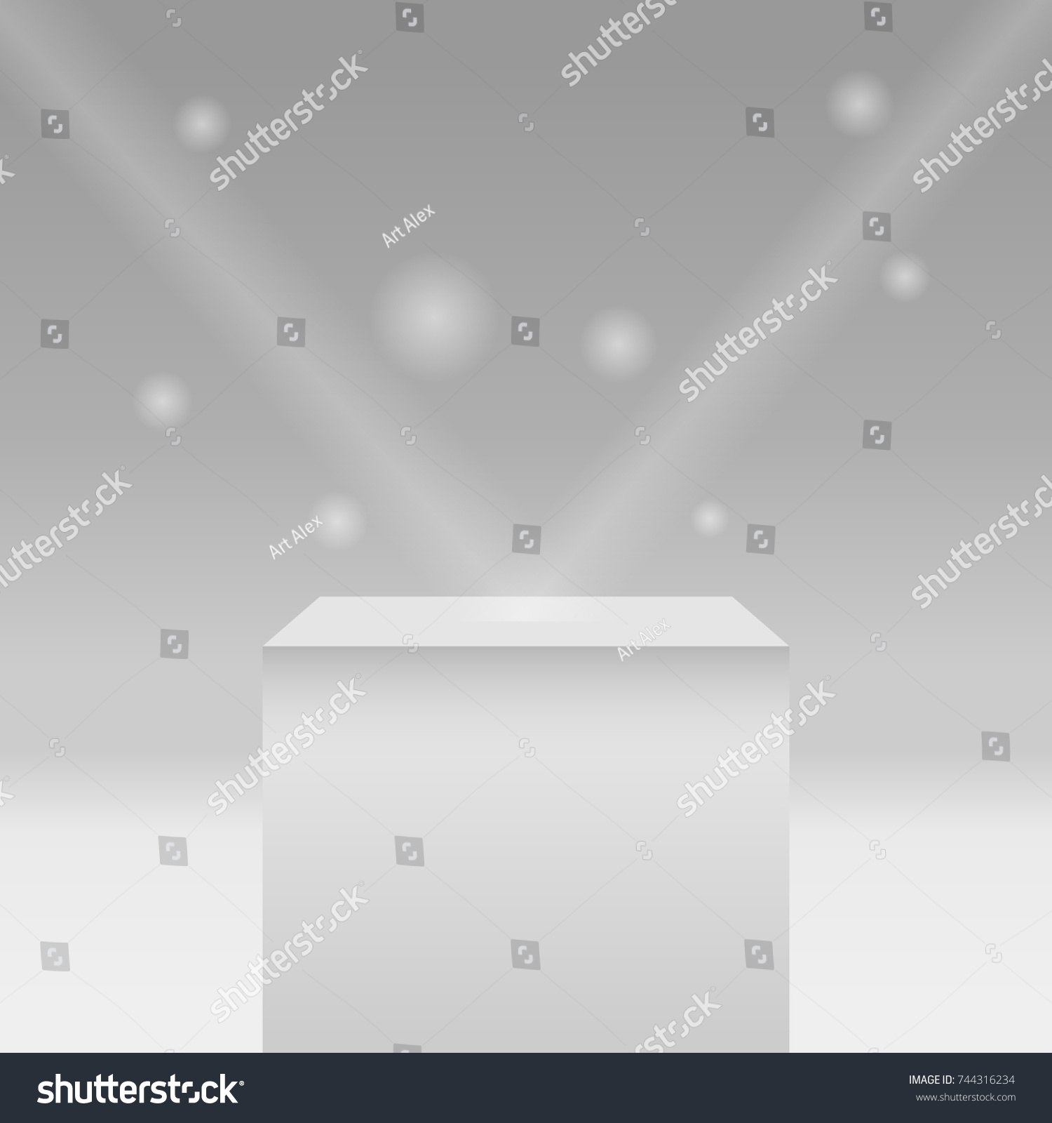 Single Pedestal Column Light Source Vector: เวกเตอร์สต็อก (ปลอดค่า ...