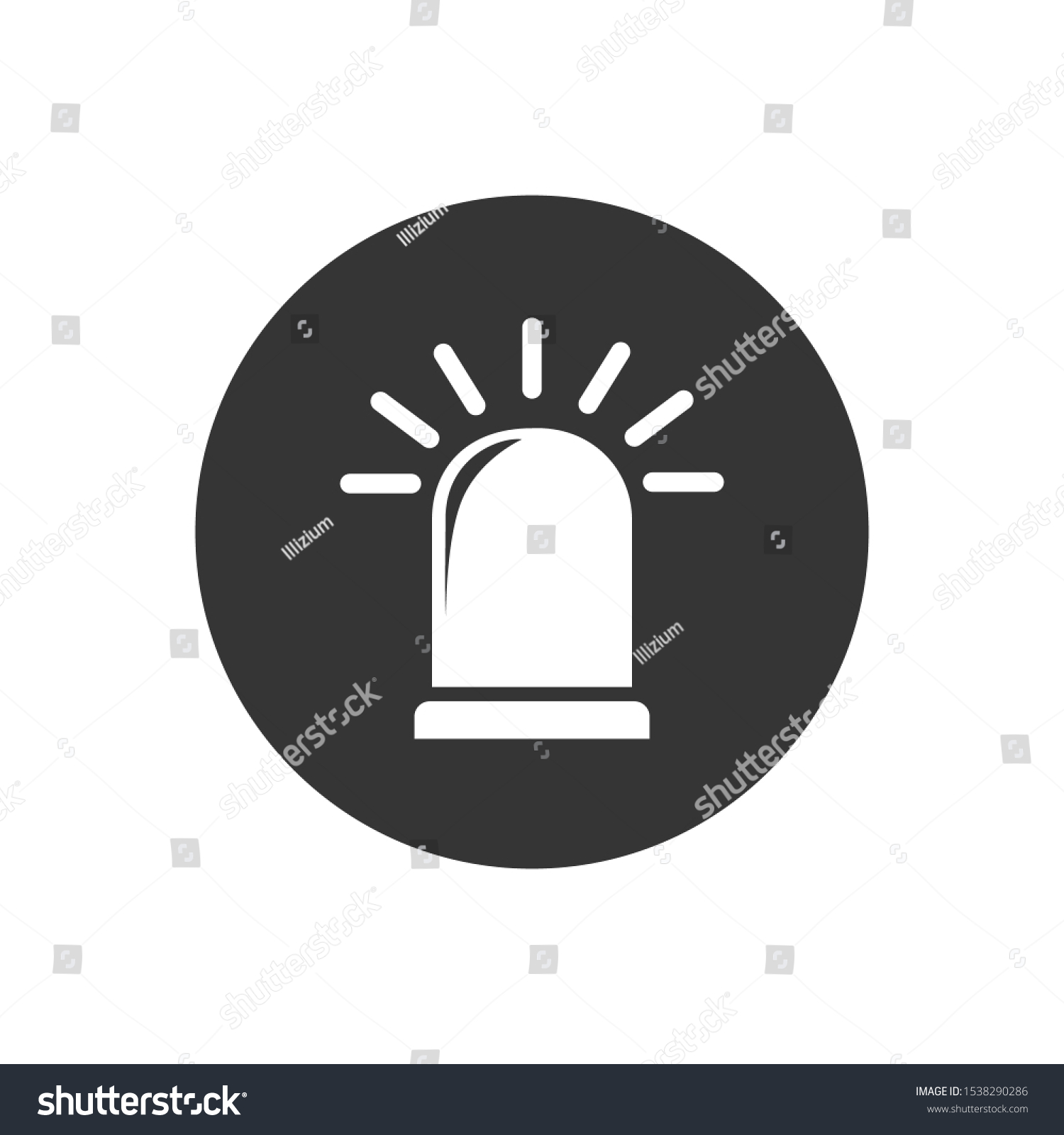 Siren Icon Symbol Modern Flat Vector Stock Vector (Royalty Free) 1538290286