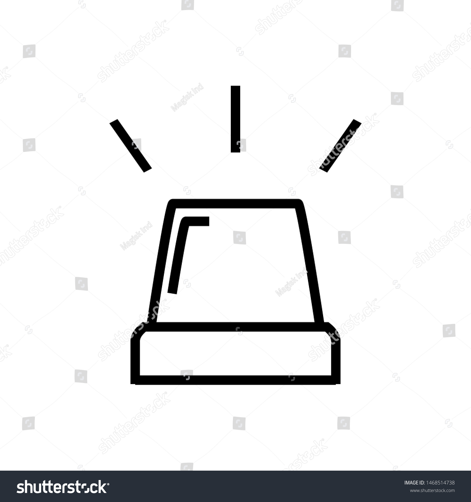 Siren Icon Symbol Vector Flat Design Stock Vector (Royalty Free ...