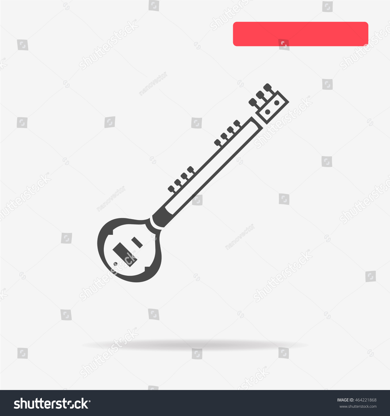 Sitar Icon Vector Concept Illustration Design Stock Vector (Royalty ...