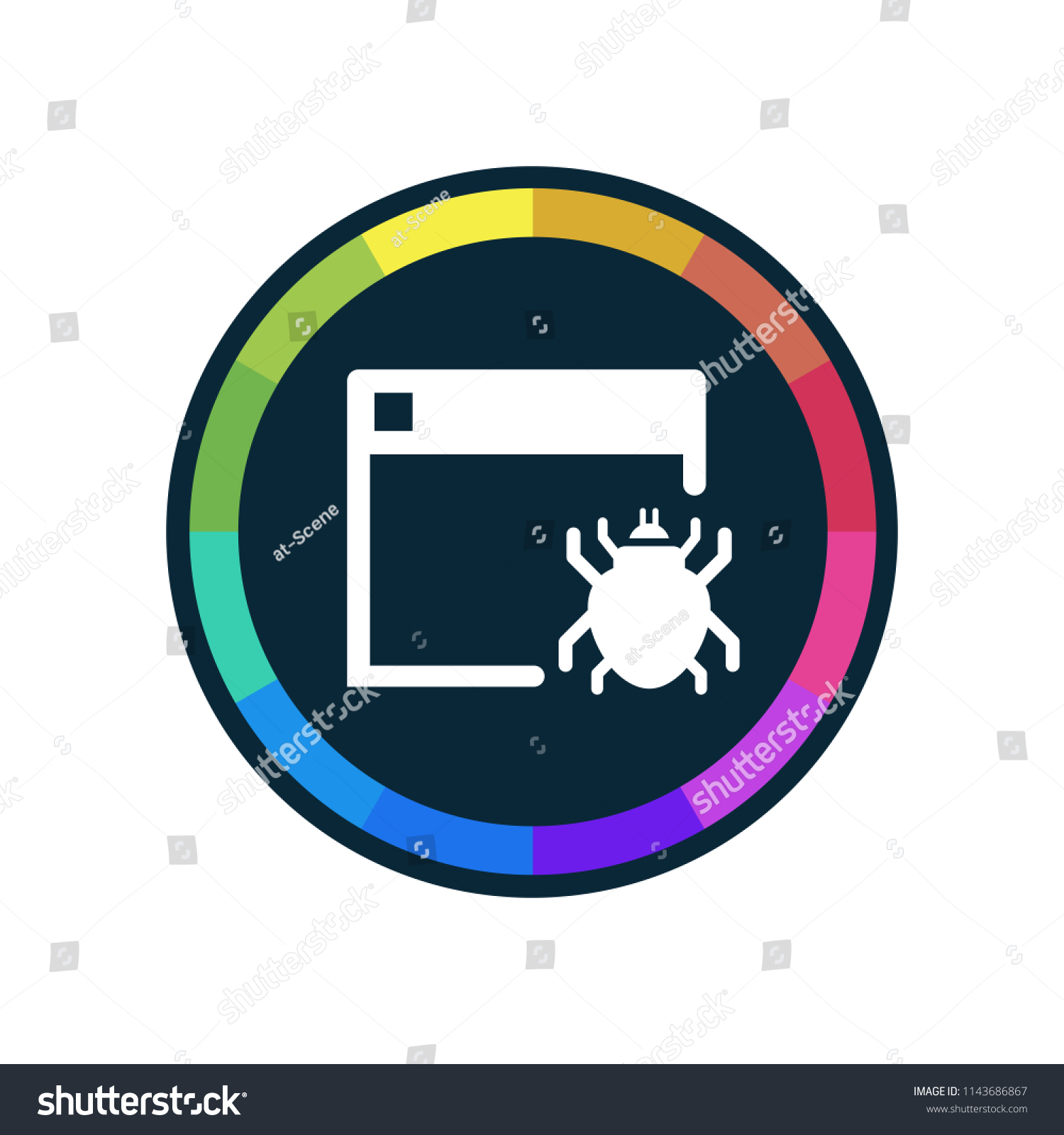 Site Bug App Icon Stock Vector (Royalty Free) 1143686867 | Shutterstock