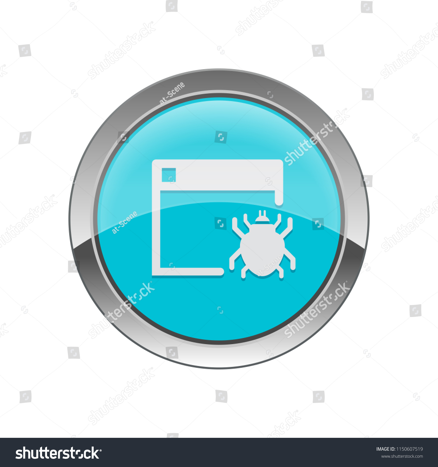 Site Bug App Icon Stock Vector (Royalty Free) 1150607519 | Shutterstock