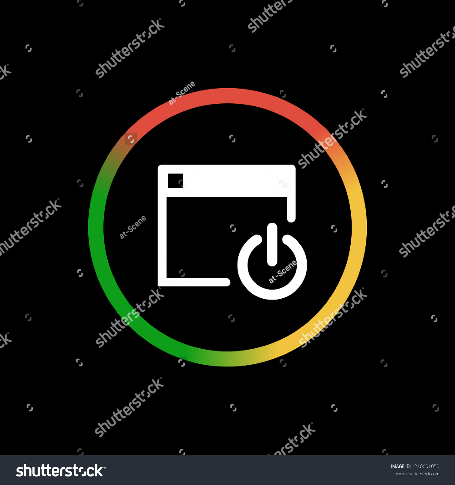 Site Power App Icon Stock Vector (Royalty Free) 1210001050