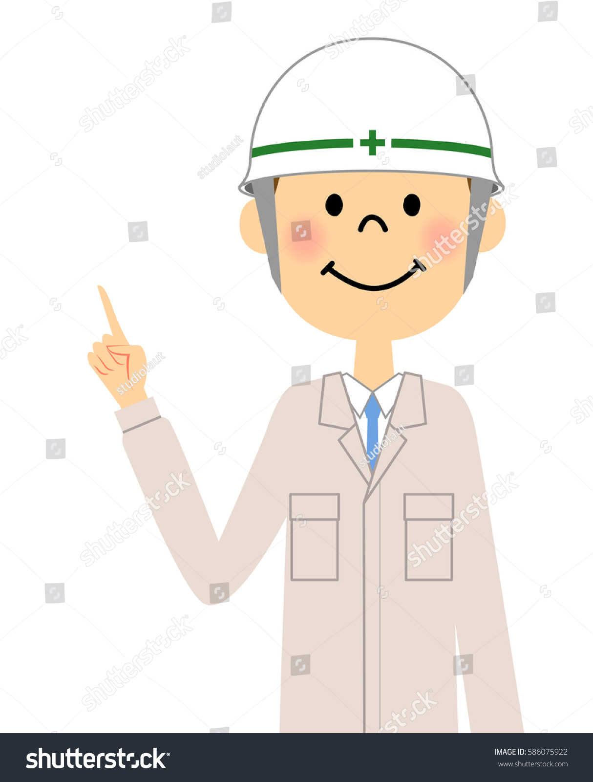 Site Supervisorfinger Pointing Stock Vector (Royalty Free) 586075922 ...