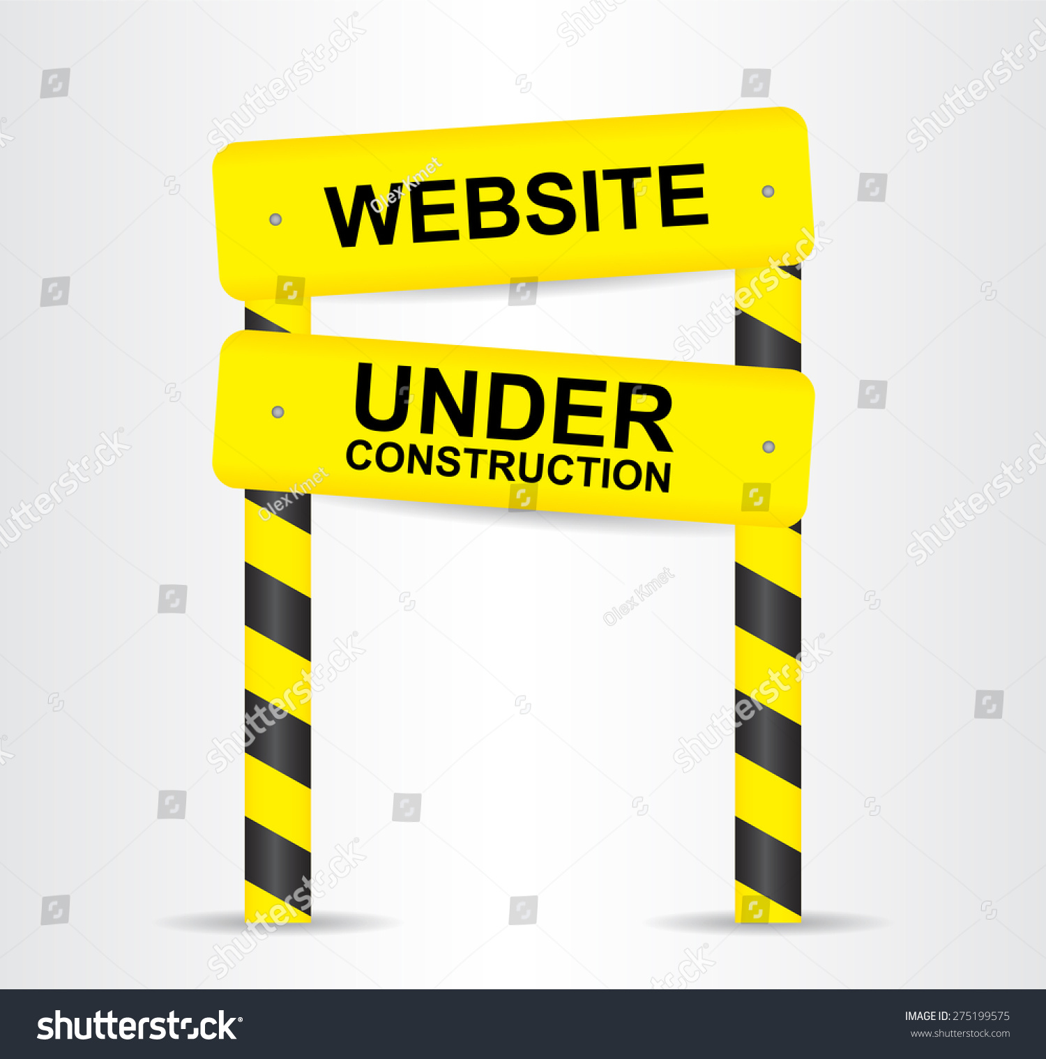 Site Under Construction Vector Sign Stock Vector (Royalty Free ...