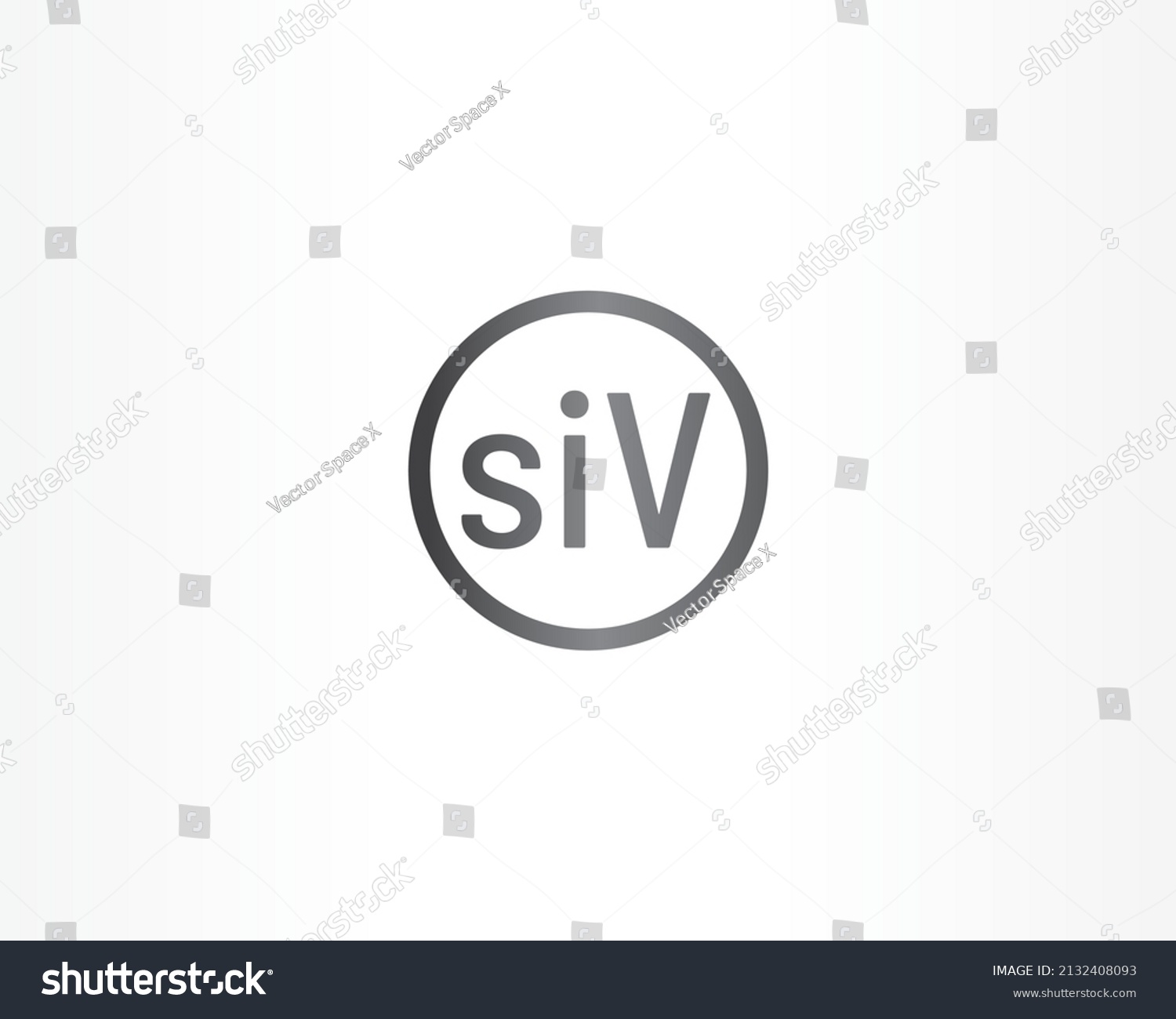 Siv Initial Concept Logo Design Icon Stock Vector (Royalty Free ...