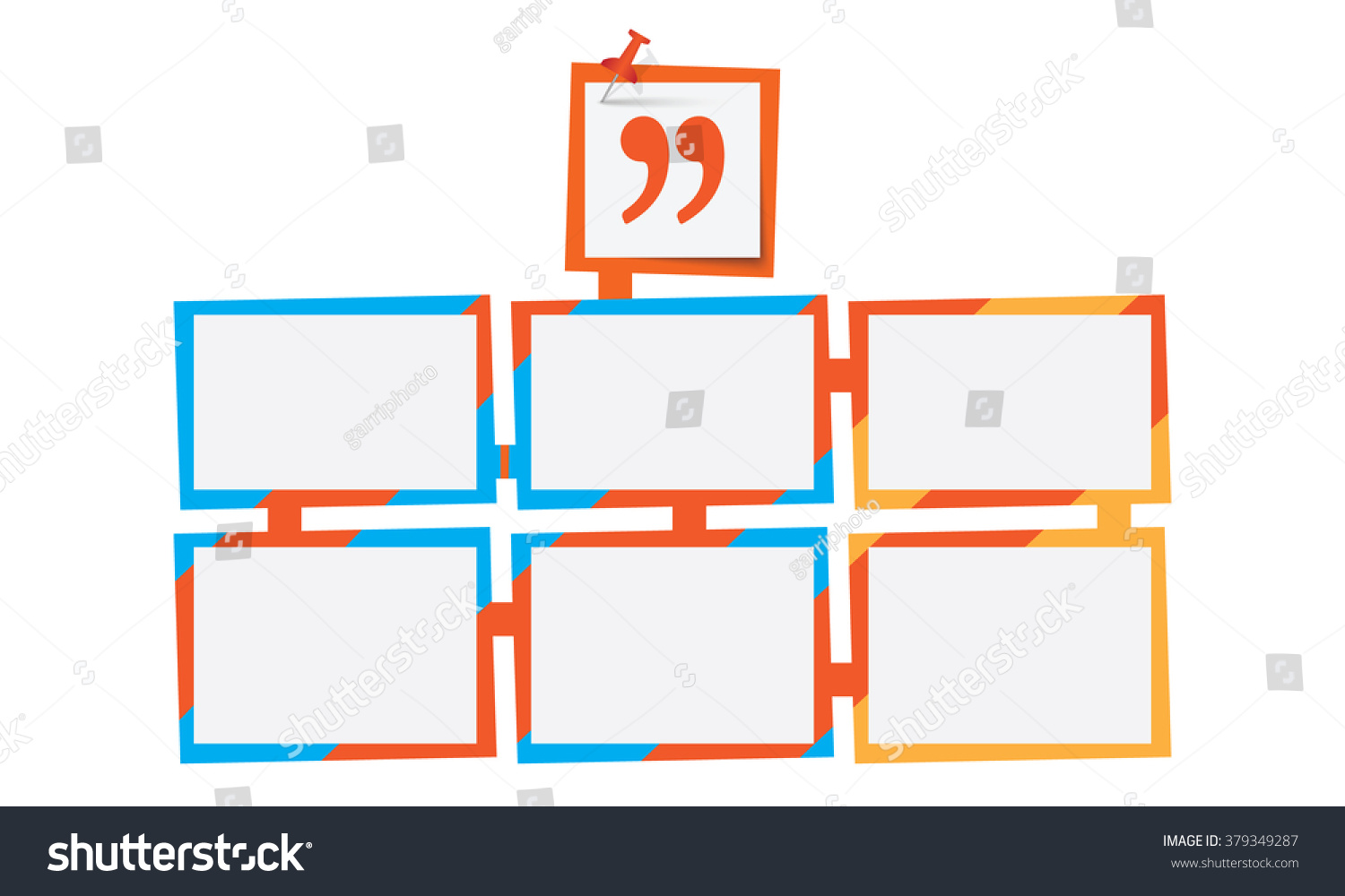 Six Abstract Text Boxes Your Text: เวกเตอร์สต็อก (ปลอดค่าลิขสิทธิ์ ...