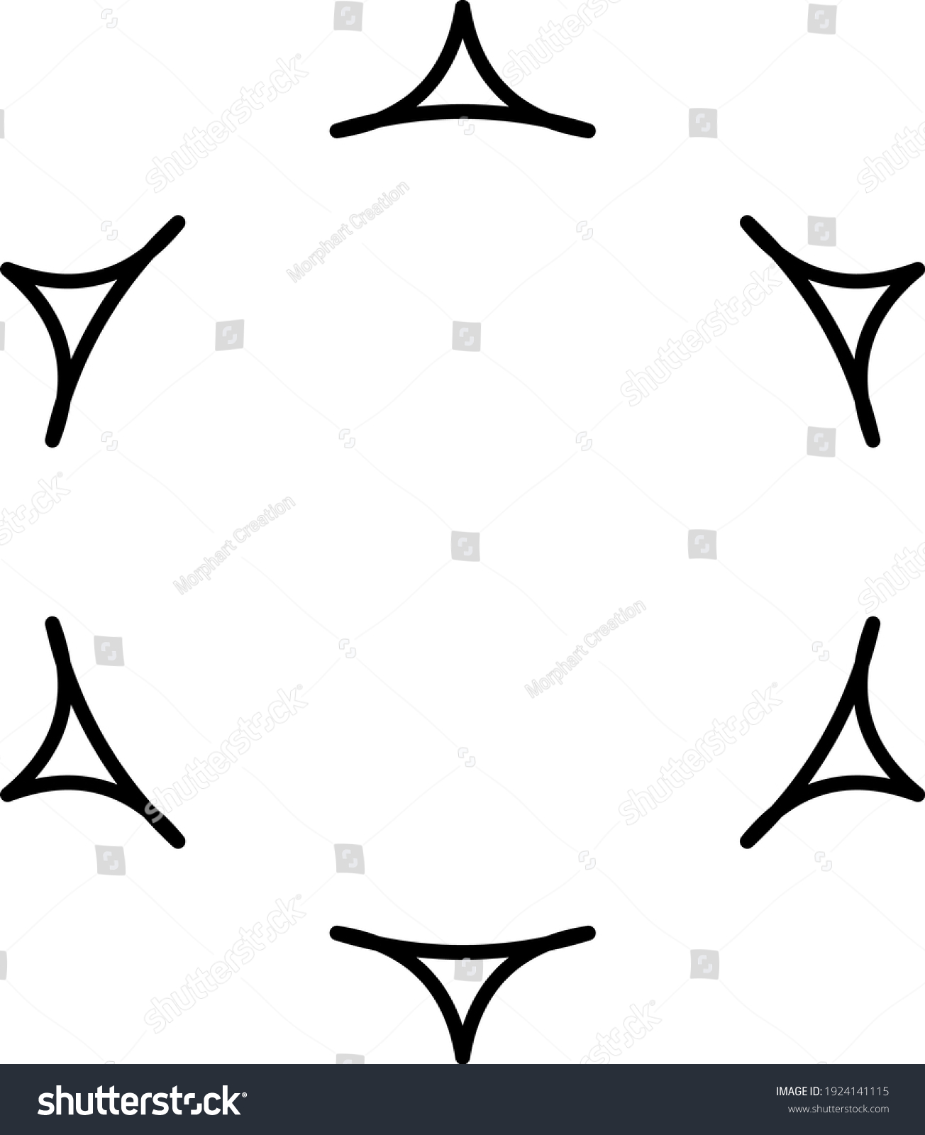 Six Small Sun Rays Illustration Vector Stock Vector (Royalty Free ...