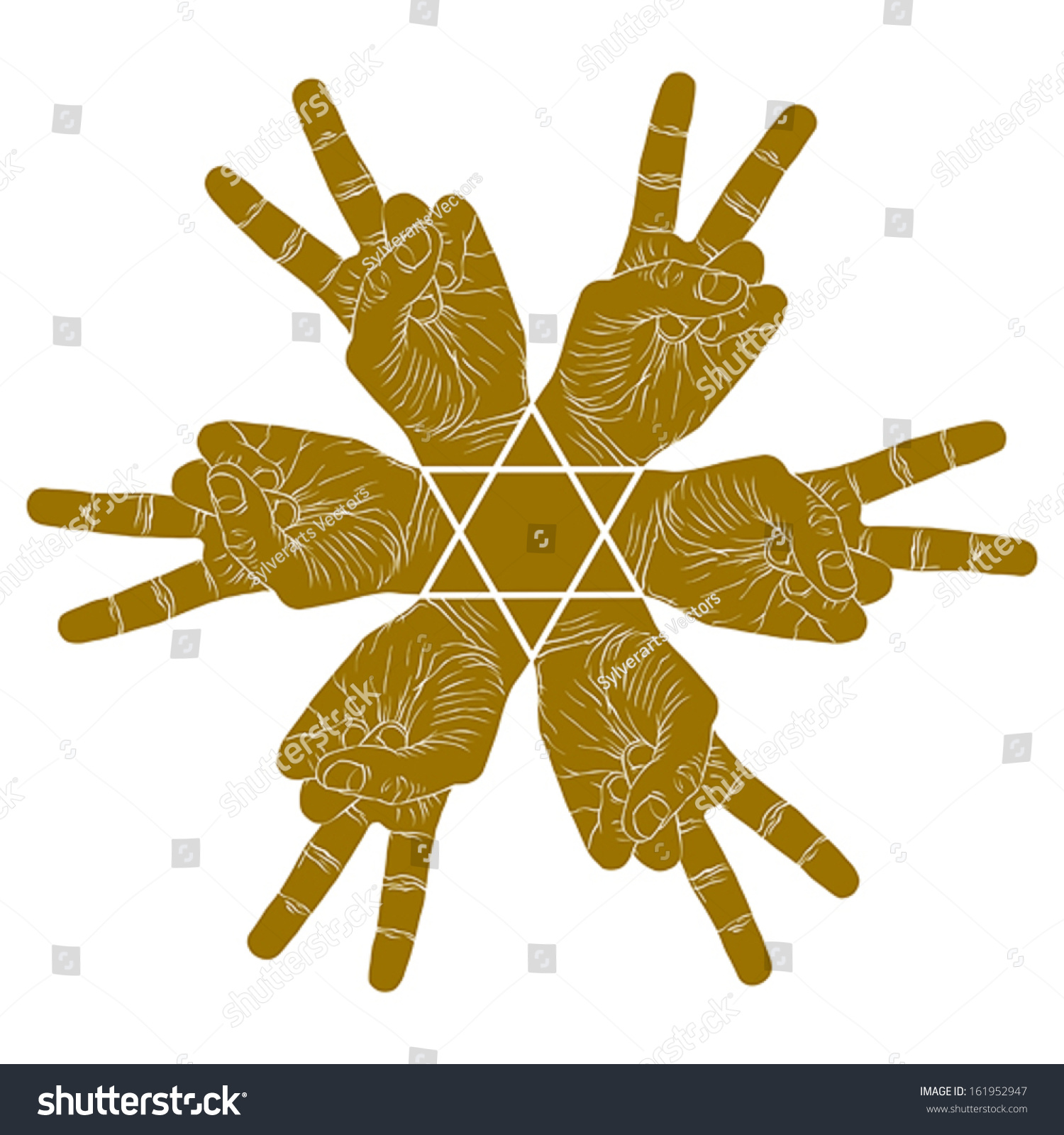 Six Victory Hands Abstract Symbol Hexagonal: เวกเตอร์สต็อก (ปลอดค่า ... Six Victory Hands Abstract Symbol Hexagonal: เวกเตอร์สต็อก (ปลอดค่า ...
