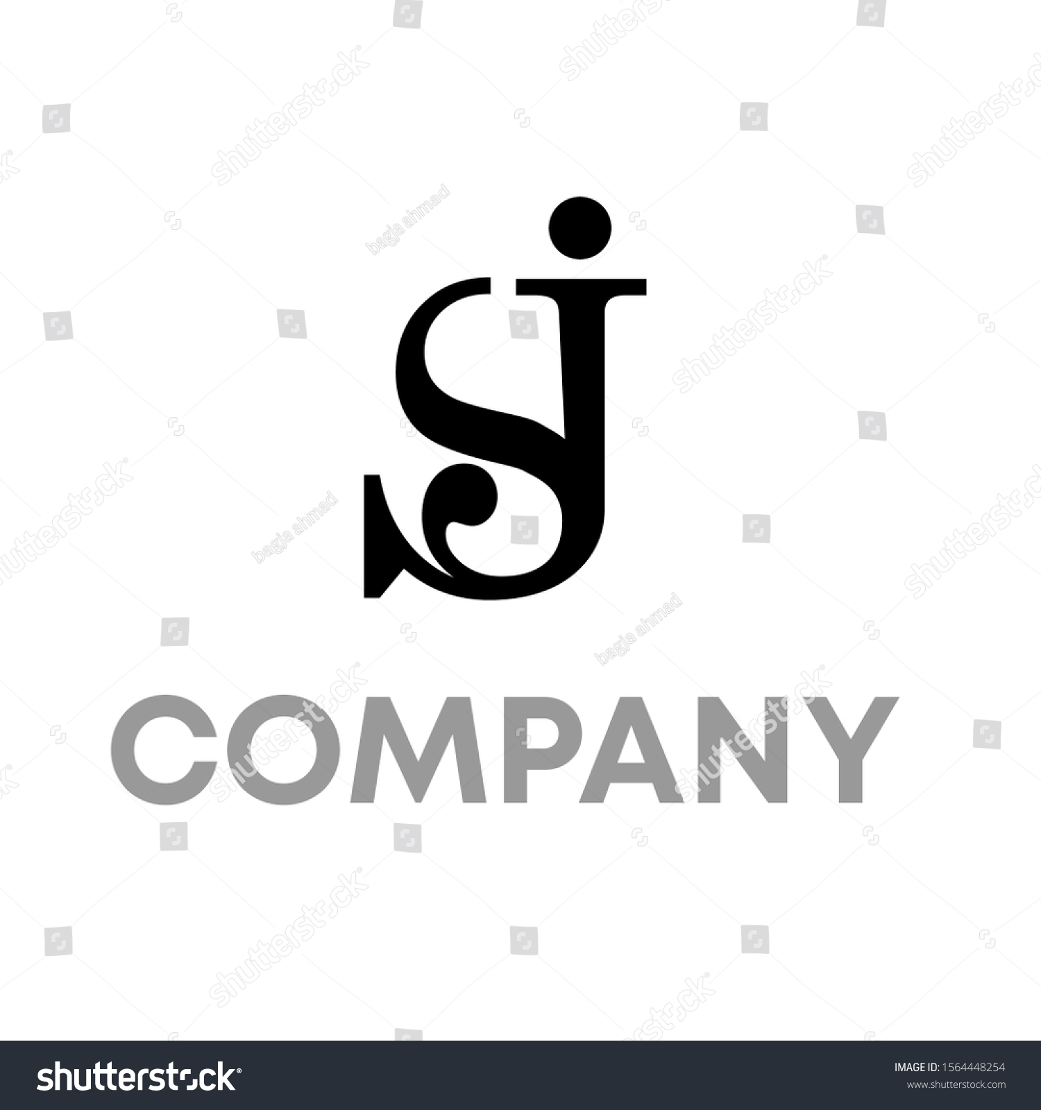 Sj Logo Vector Design Template Sign Stock Vector (Royalty Free ...