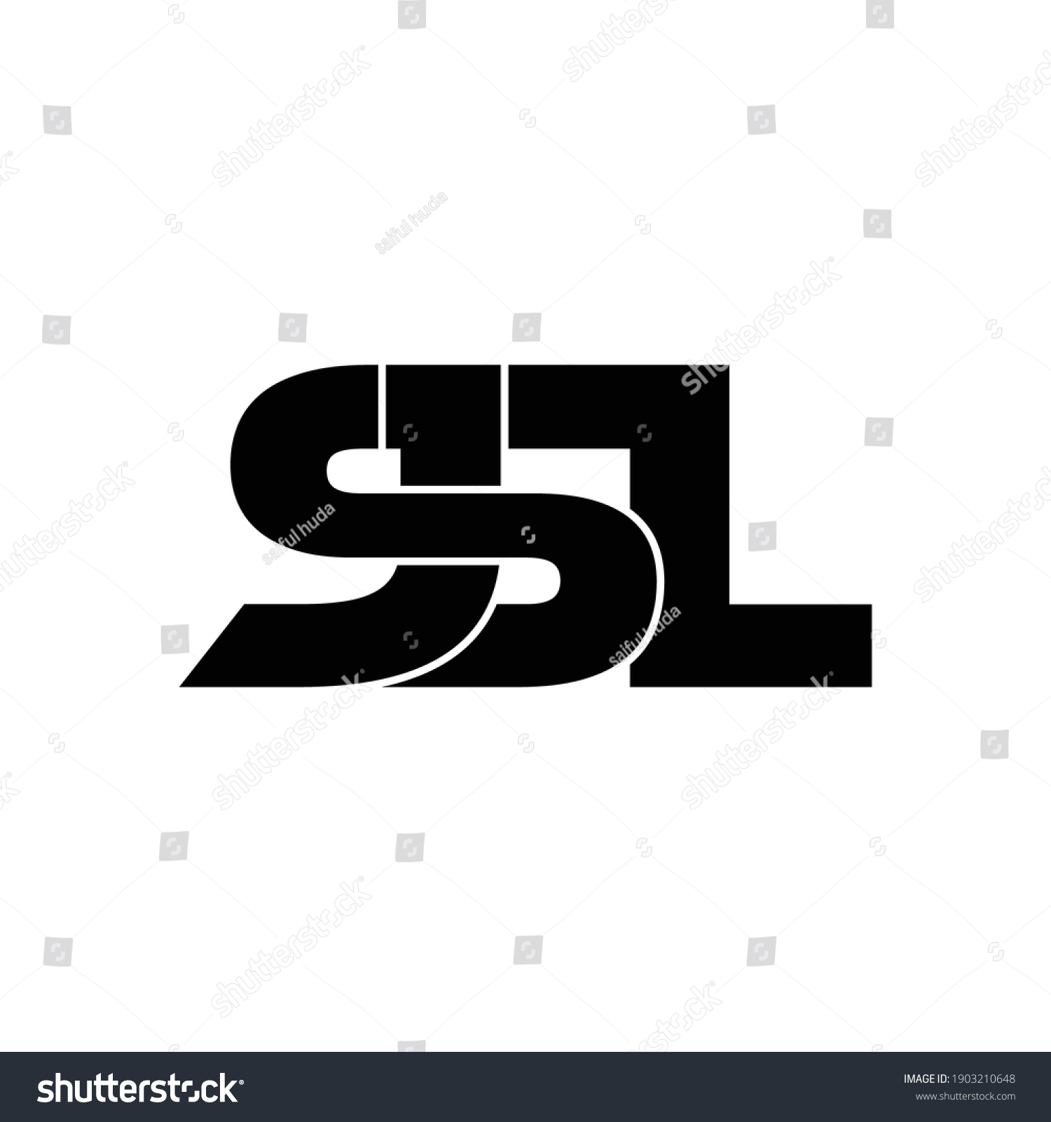 Sjl Letter Monogram Logo Design Vector: เวกเตอร์สต็อก (ปลอดค่าลิขสิทธิ์ ...