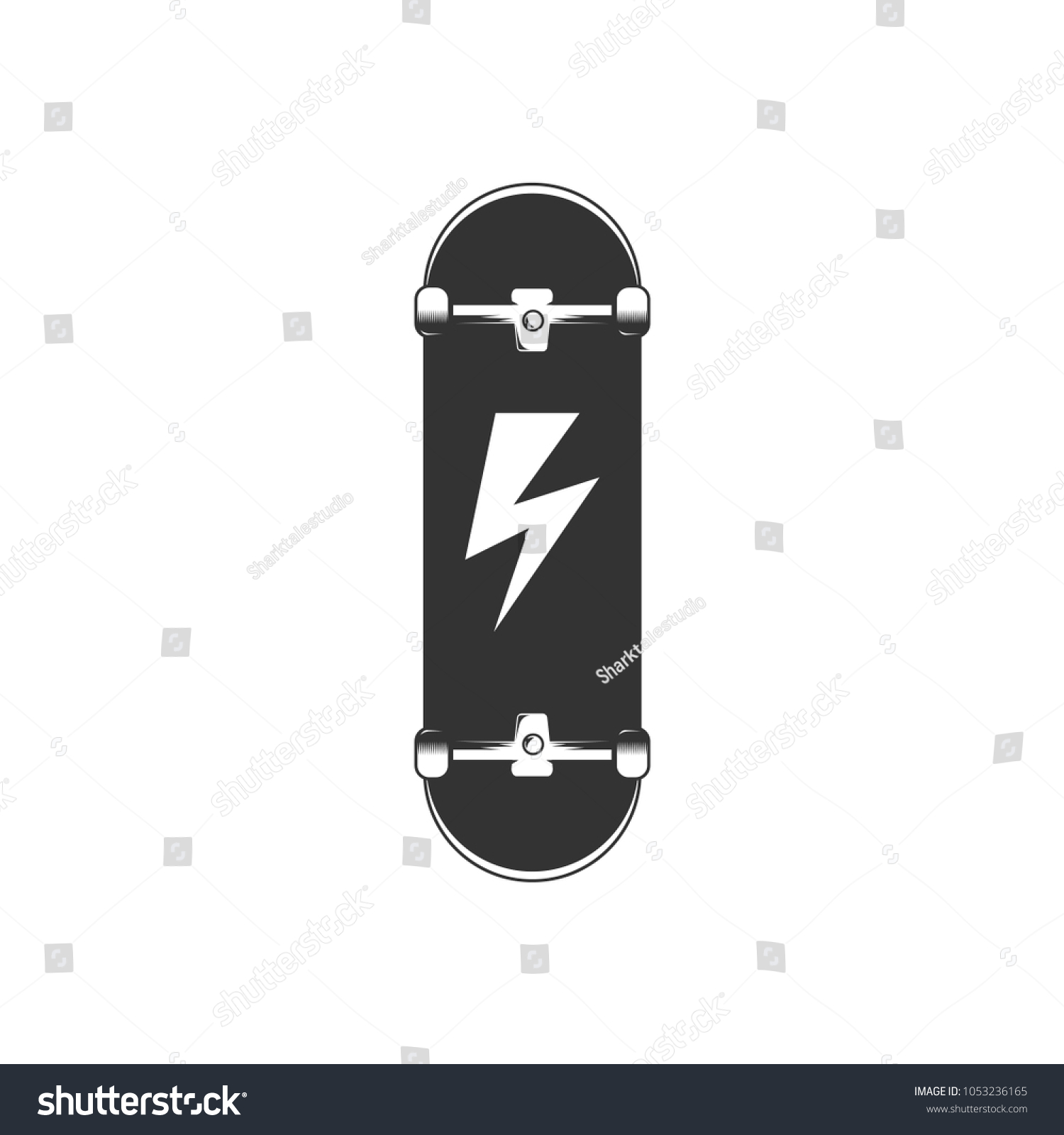 Skate Logo Vector Wheel Template Stock Vector (Royalty Free) 1053236165 ...
