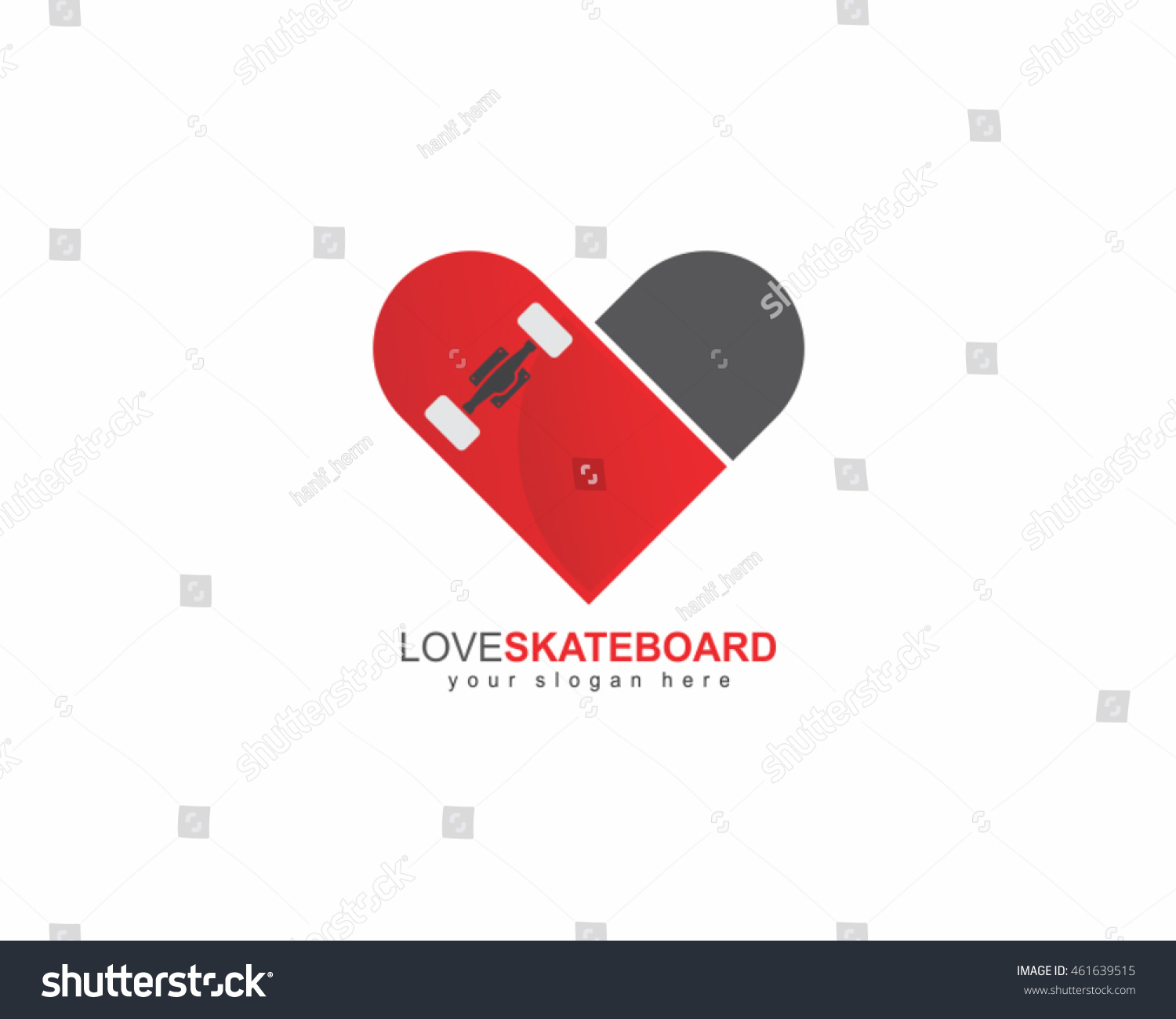 Skateboard Logo Vector Stock Vector (Royalty Free) 461639515