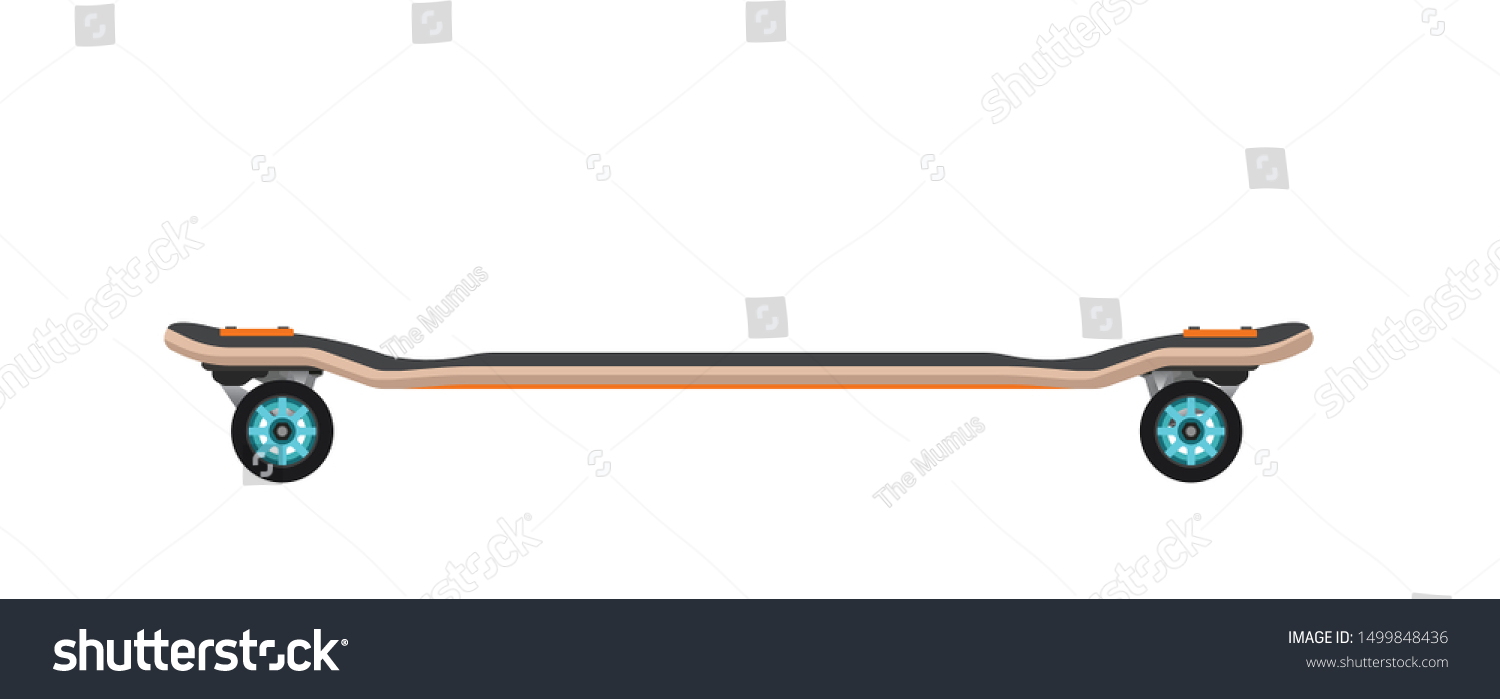 Skateboard Side View Vector Design Stock Vector (Royalty Free) 1499848436