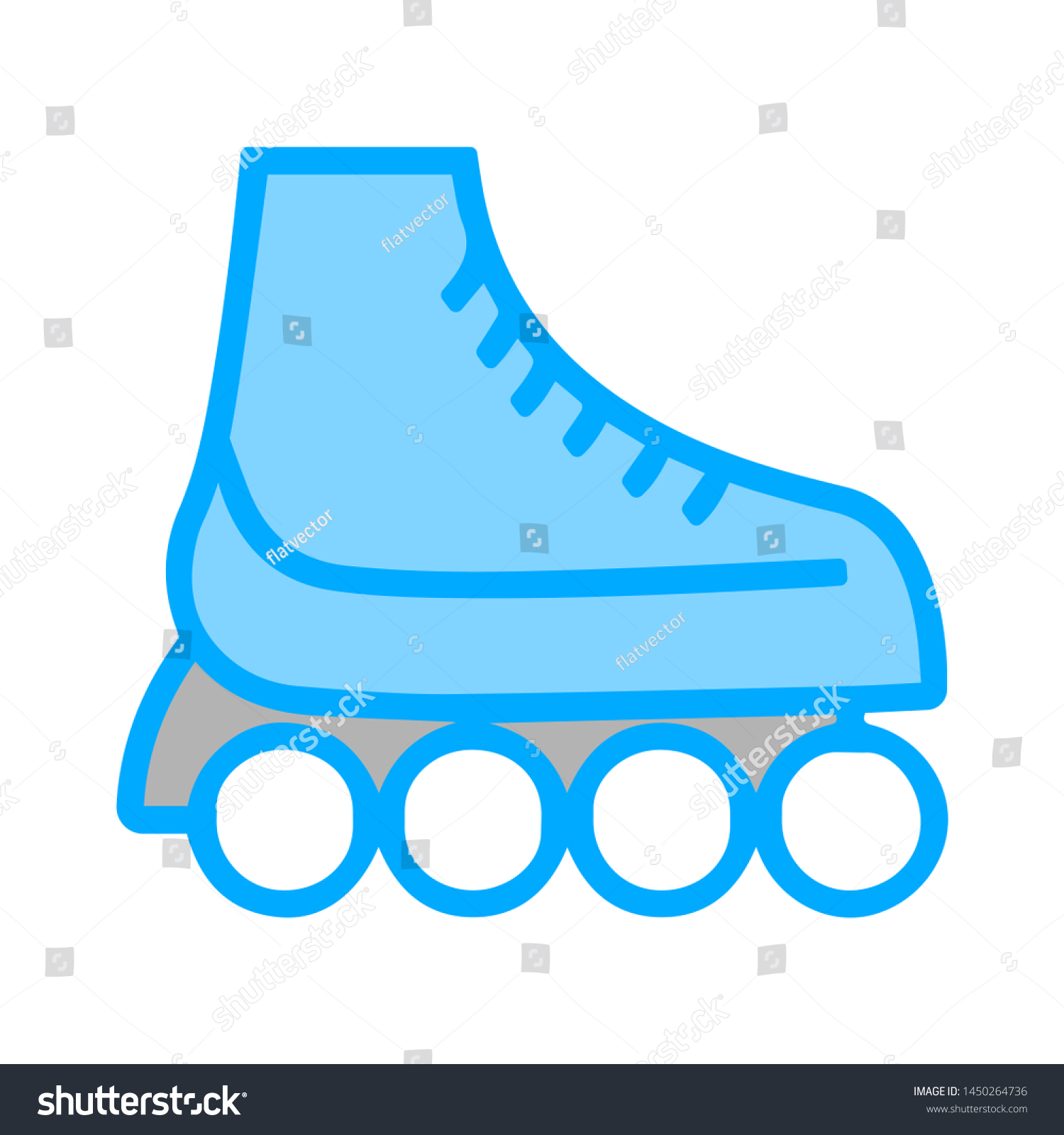 Skating Shoes Vector Isolated Illustration Stock Vector (Royalty Free ...