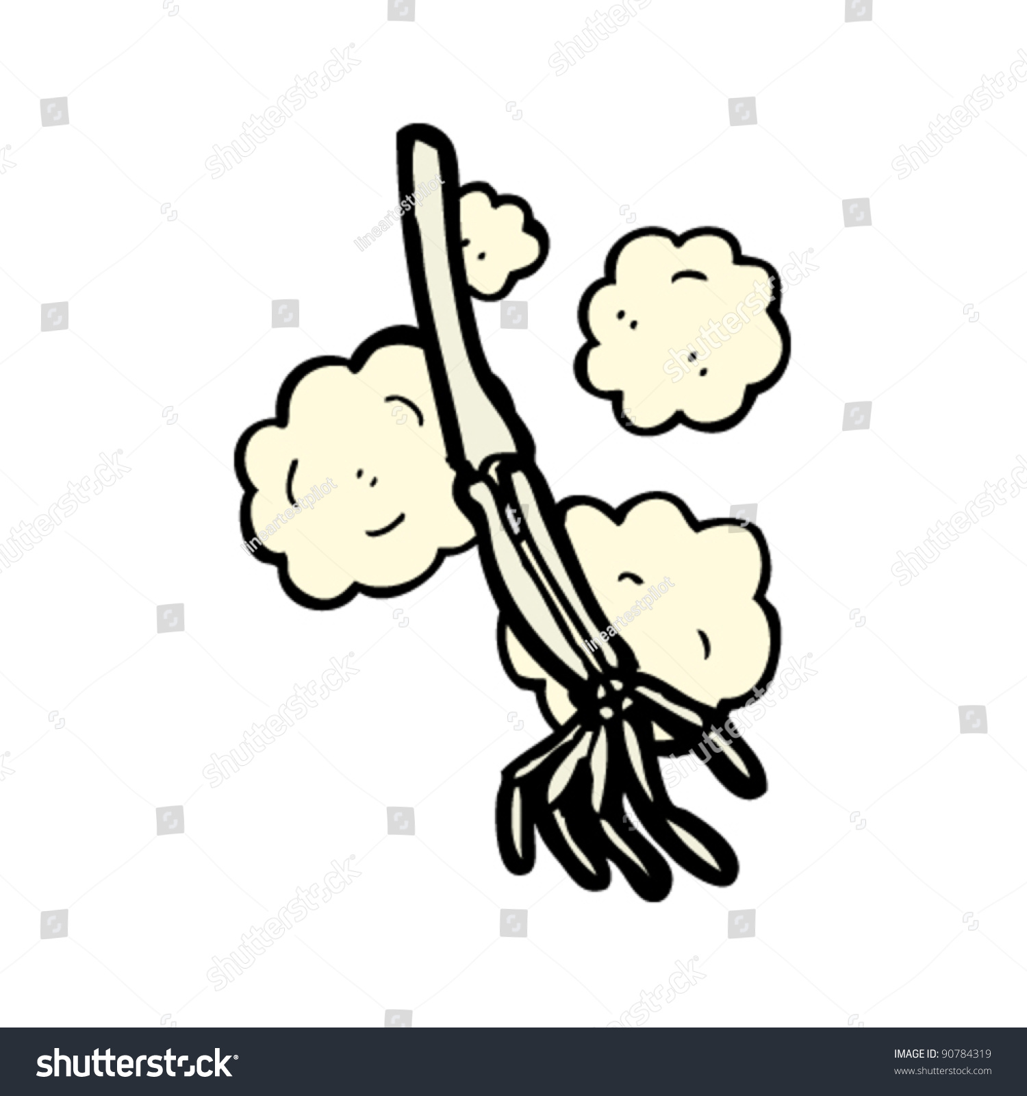 Skeleton Arm Cartoon Stock Vector (Royalty Free) 90784319