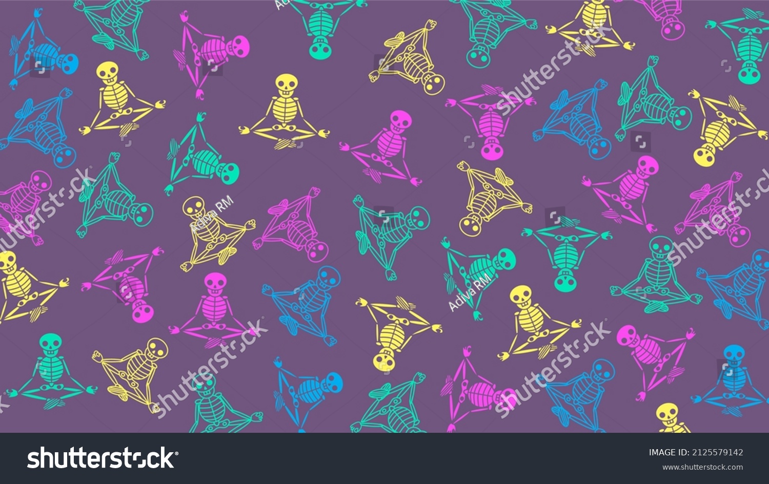 Skeleton Bone 90s Background Design Vector Stock Vector (Royalty Free ...