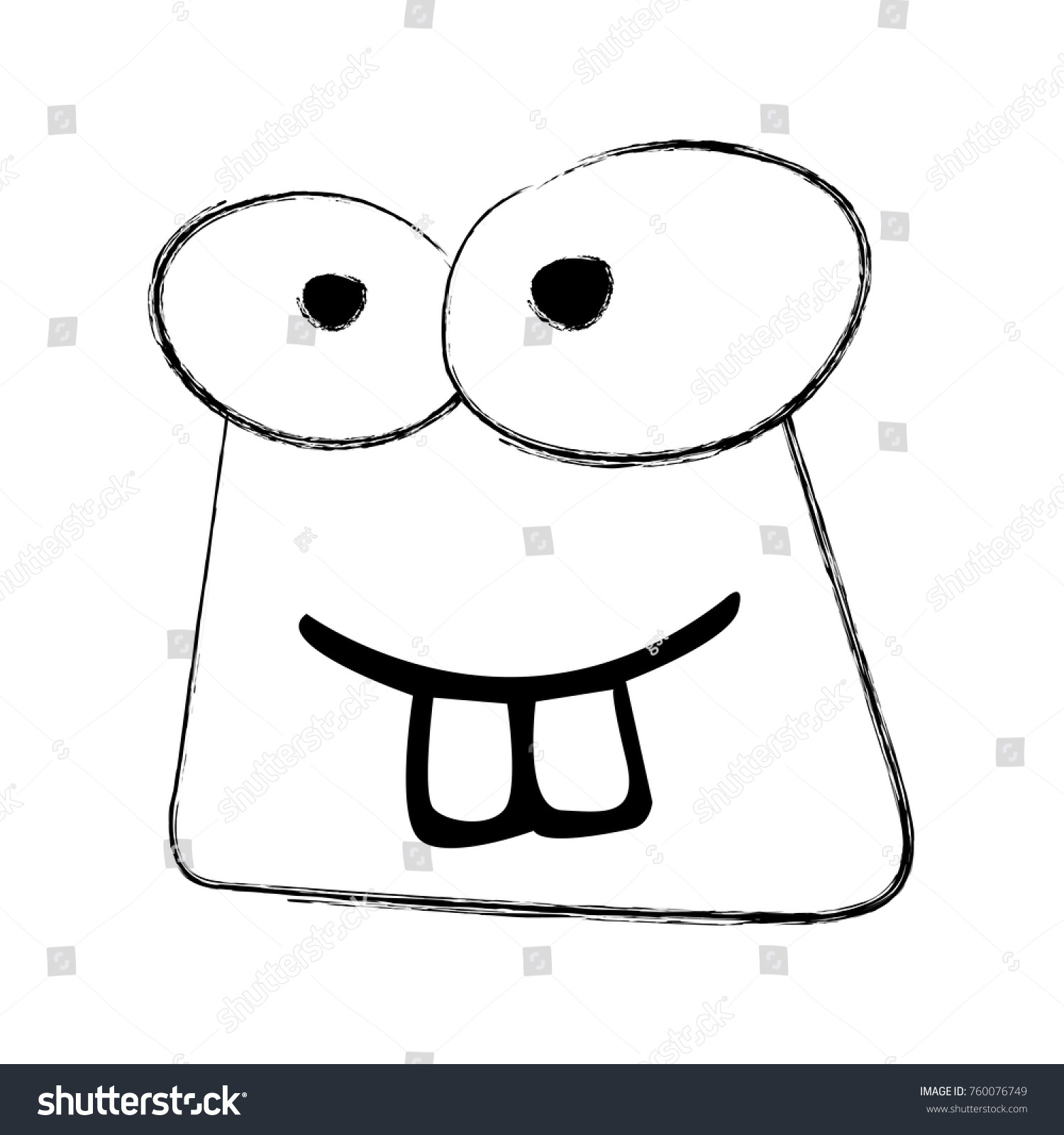 Sketch Draw Funny Toad Face: เวกเตอร์สต็อก (ปลอดค่าลิขสิทธิ์) 760076749 ...
