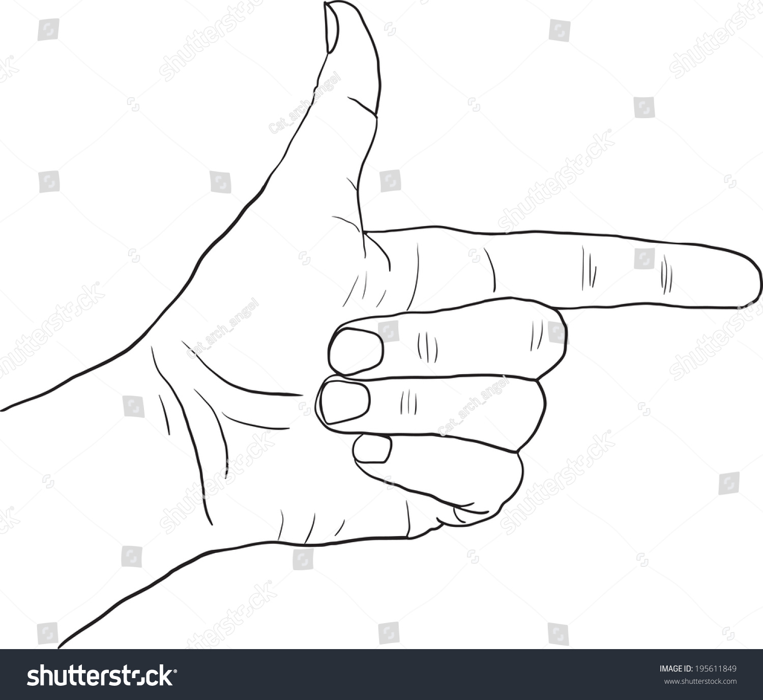 Sketch Drawing Hand Vector Illustration: vetor stock (livre de direitos ...