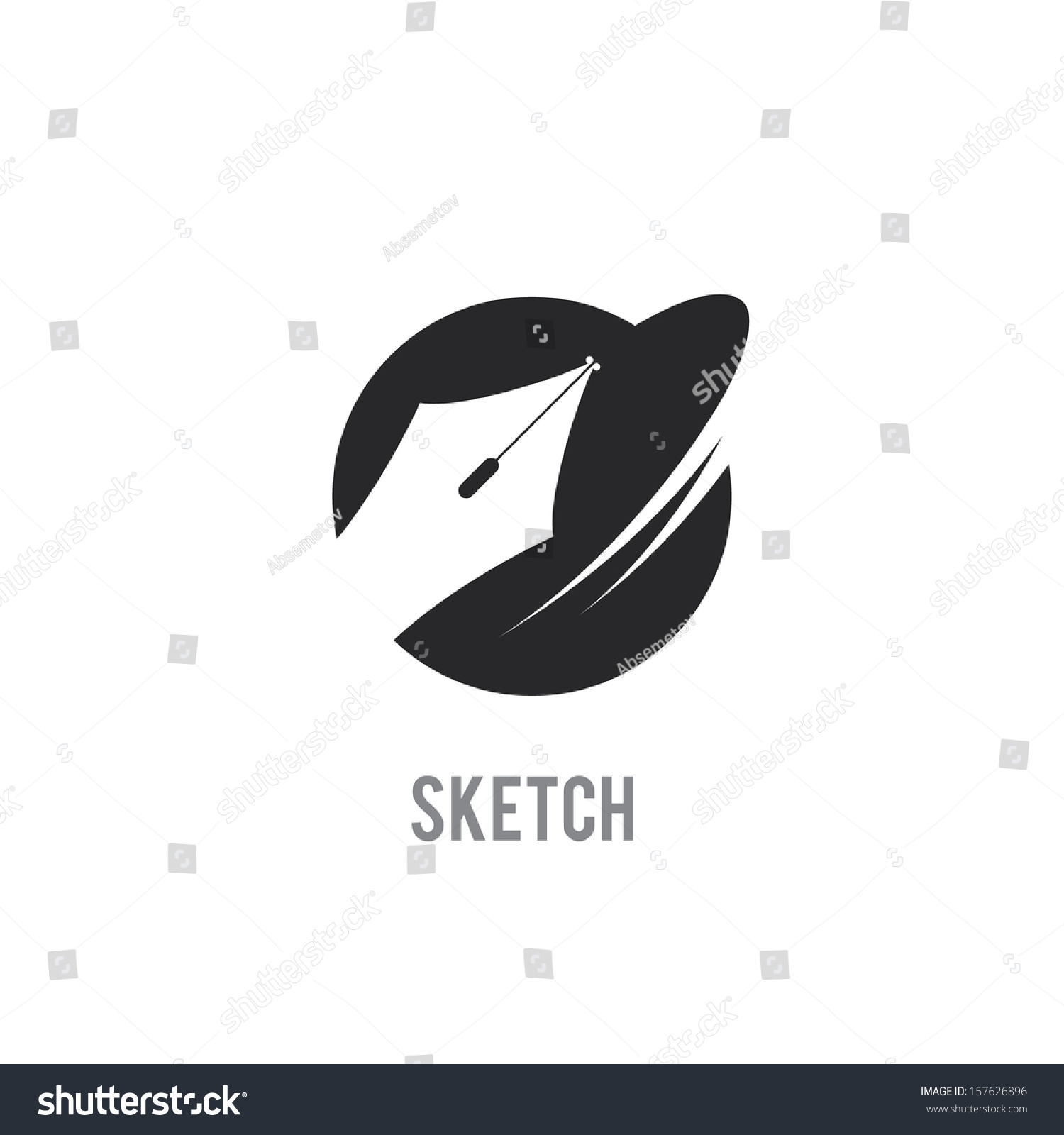Sketch Pen Tool Logo Template: เวกเตอร์สต็อก (ปลอดค่าลิขสิทธิ์ ...